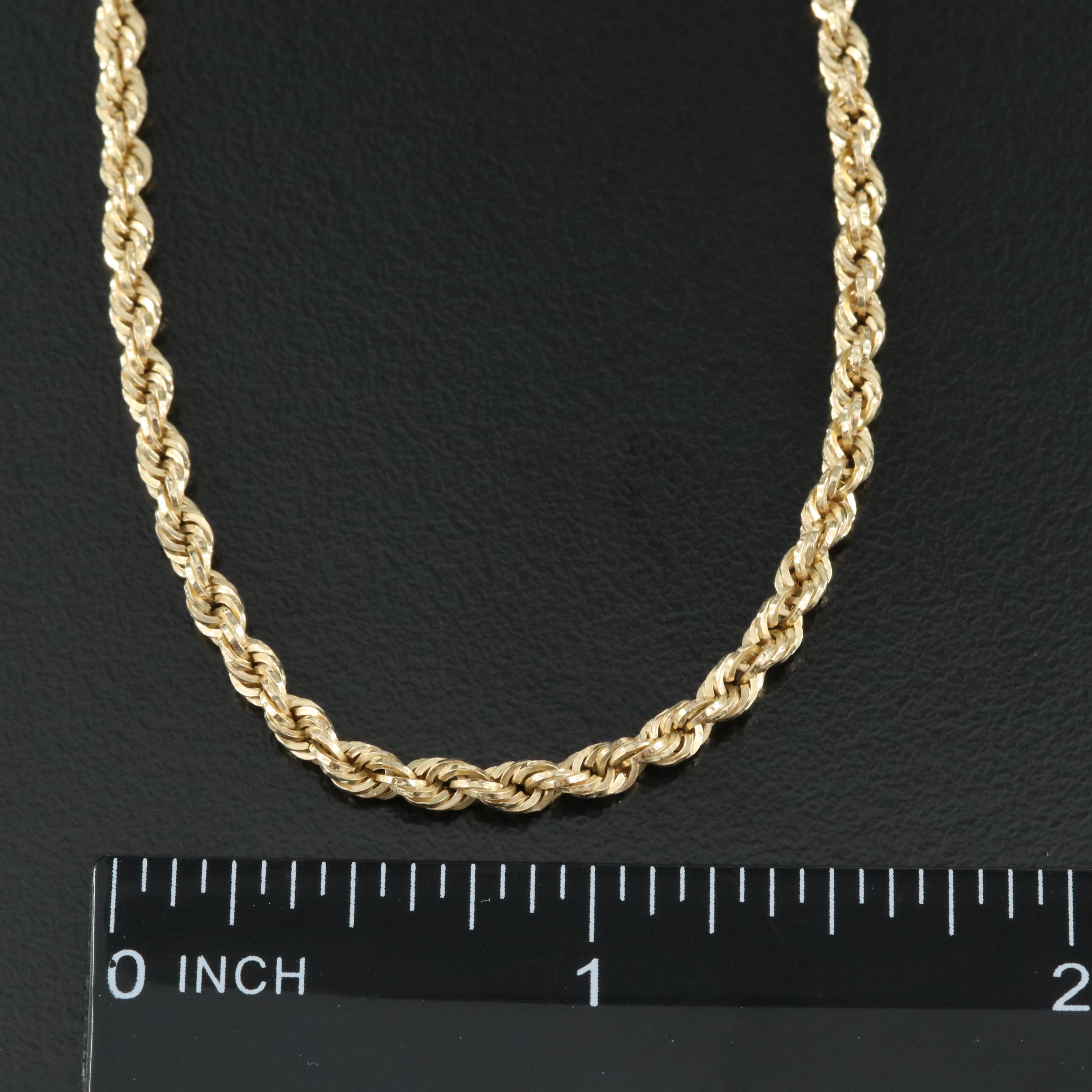 10K Rope Chain Necklace | EBTH