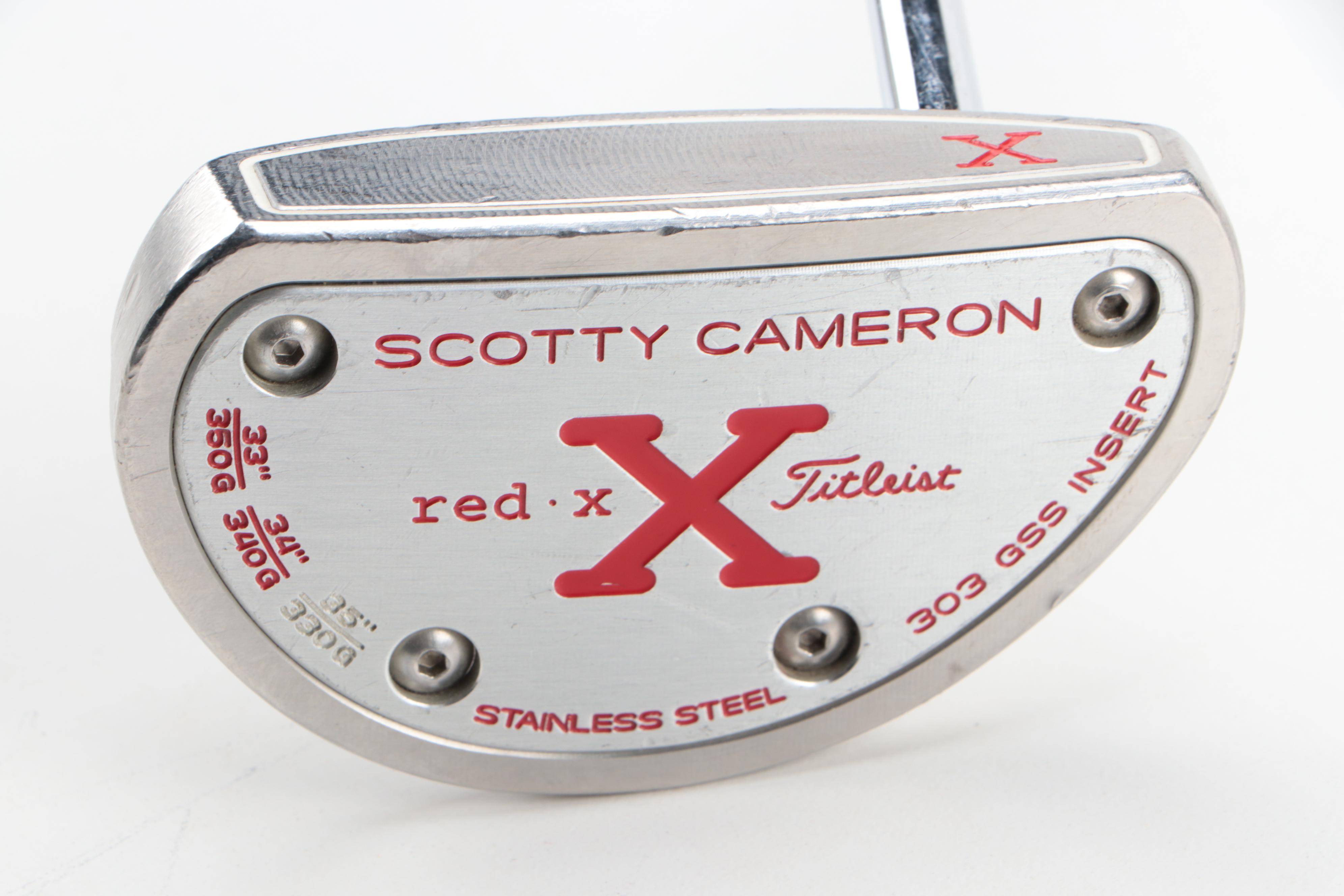Titleist Scotty Cameron Model Red X Putter with Super Stroke Mid Slim 2 ...