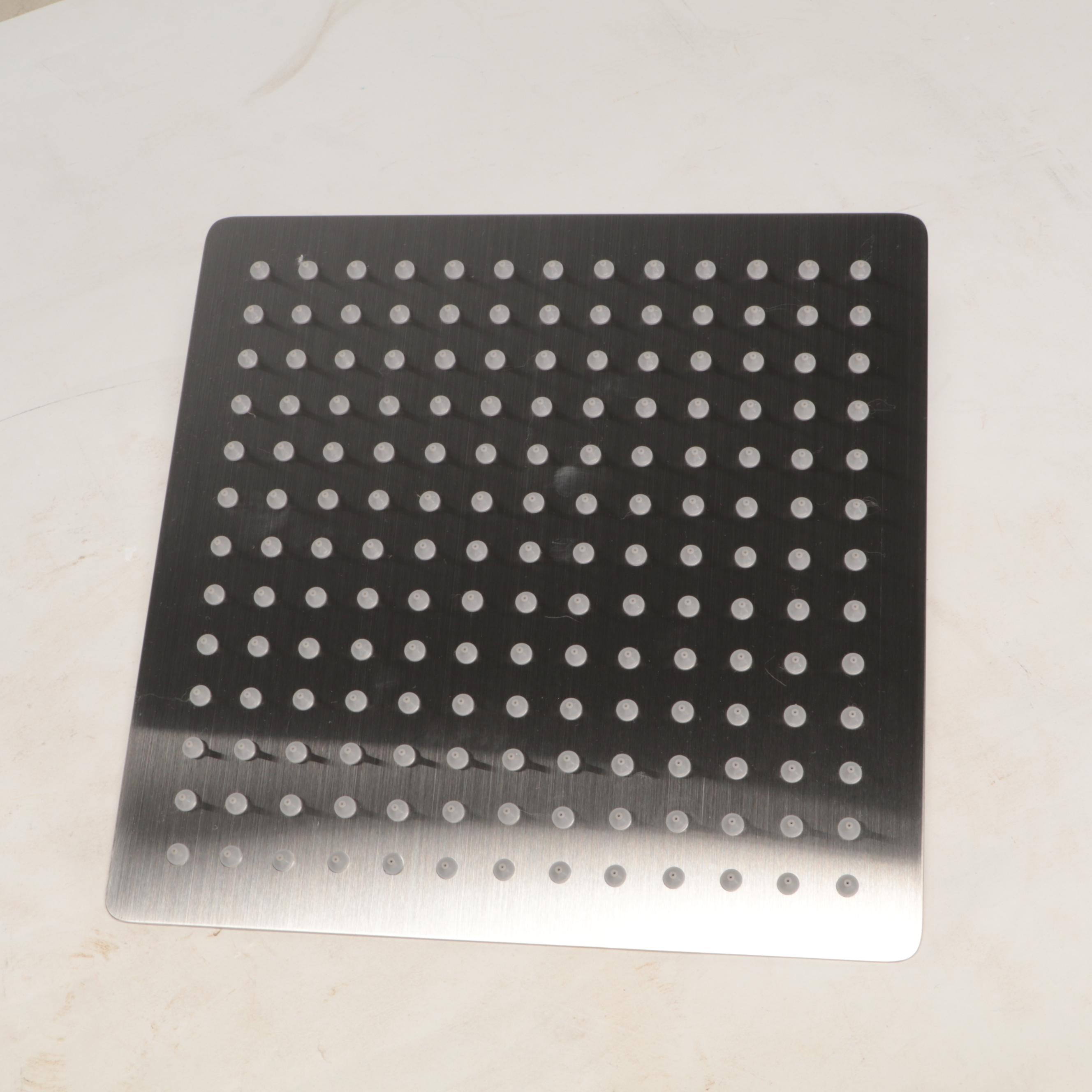 12" Rainfall Showerhead With OD Shower Riser Support and Swivel Body ...