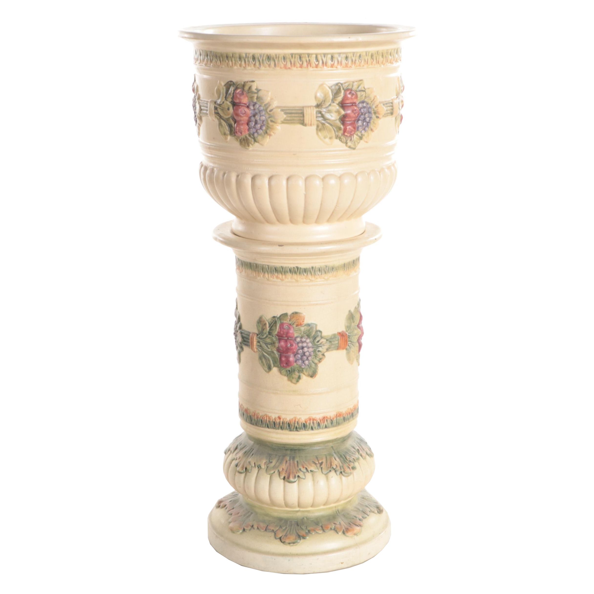 Weller Roma Jardinière and Pedestal | EBTH