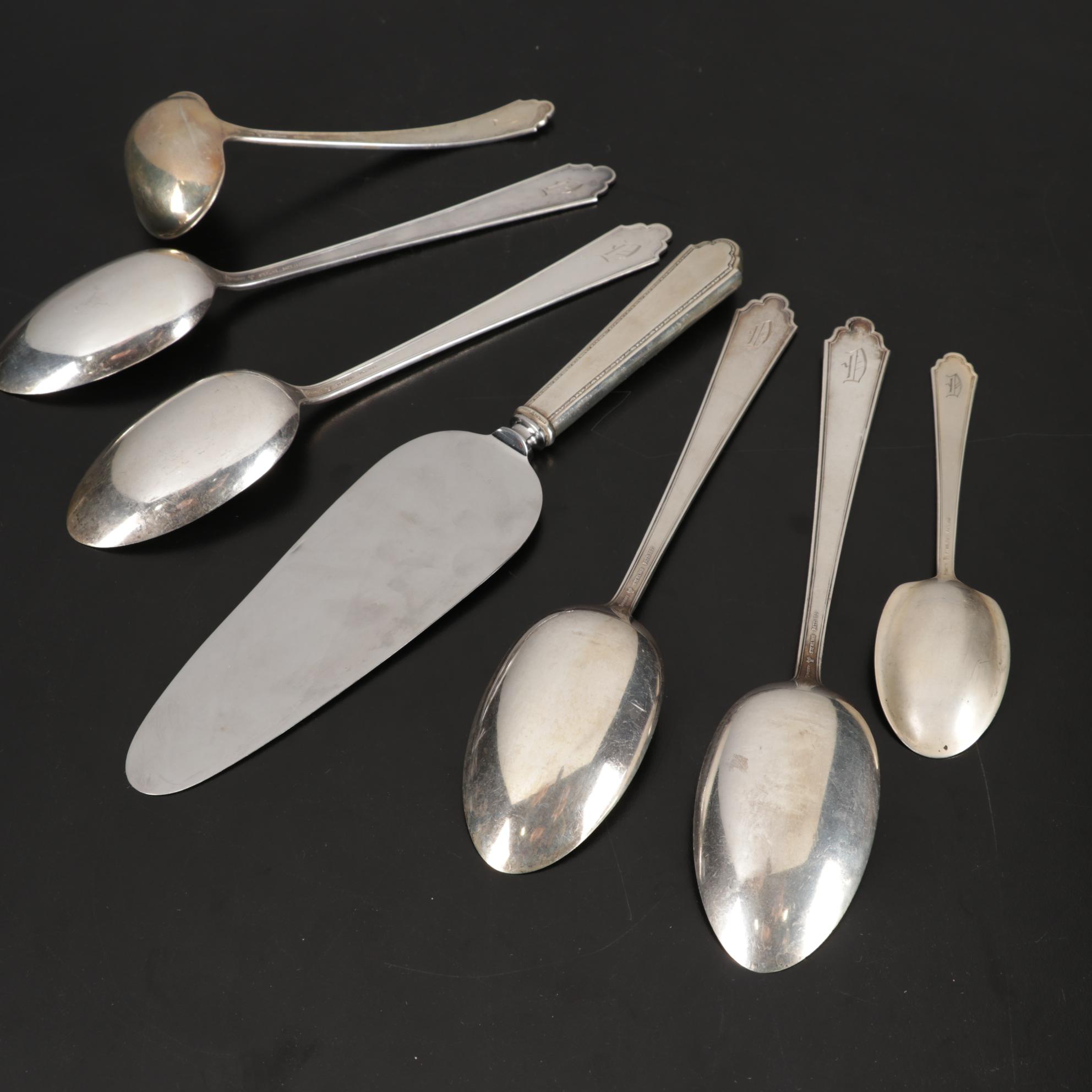 Lunt "William & Mary" and Other Sterling Silver Flatware, 20th Century ...