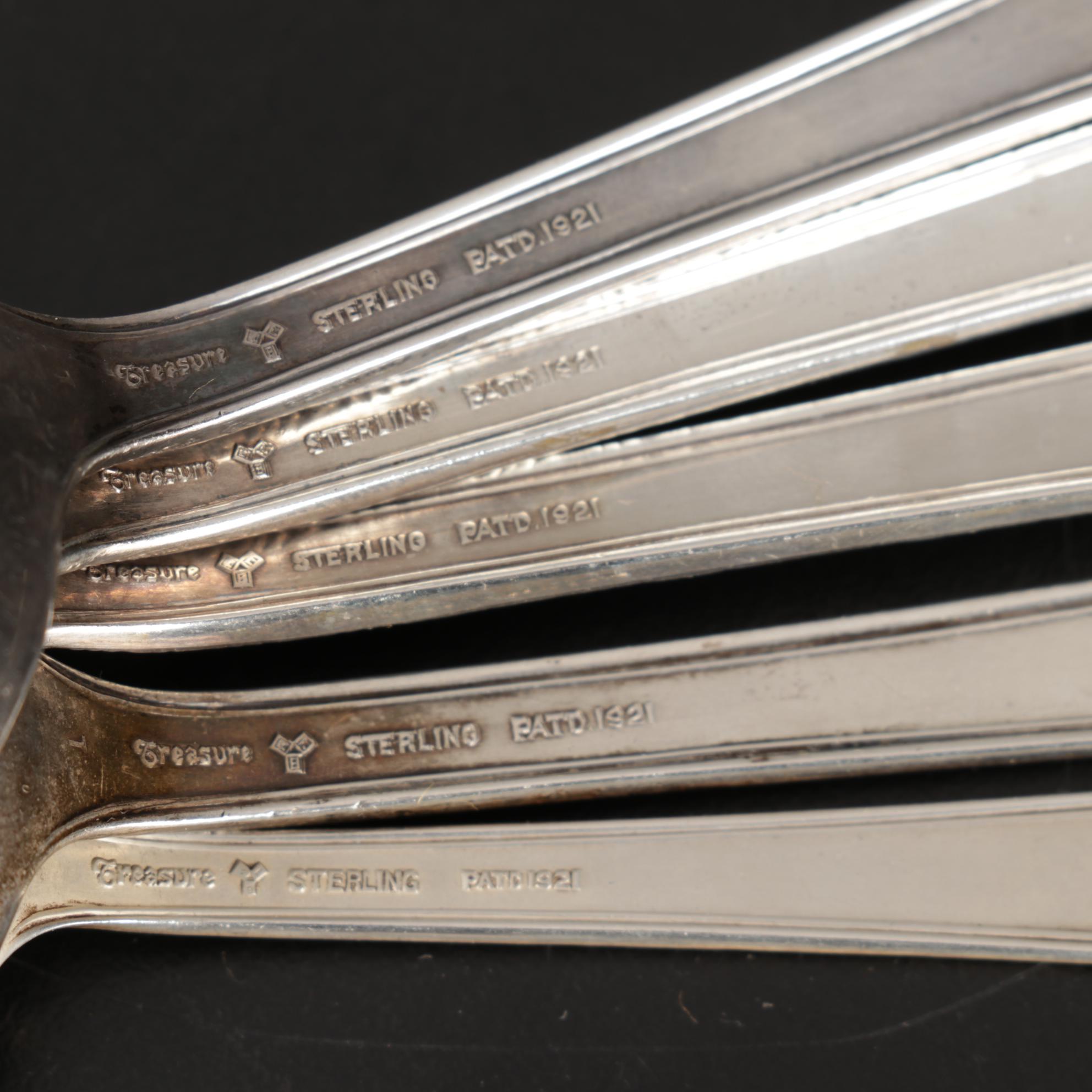 Lunt "William & Mary" and Other Sterling Silver Flatware, 20th Century ...