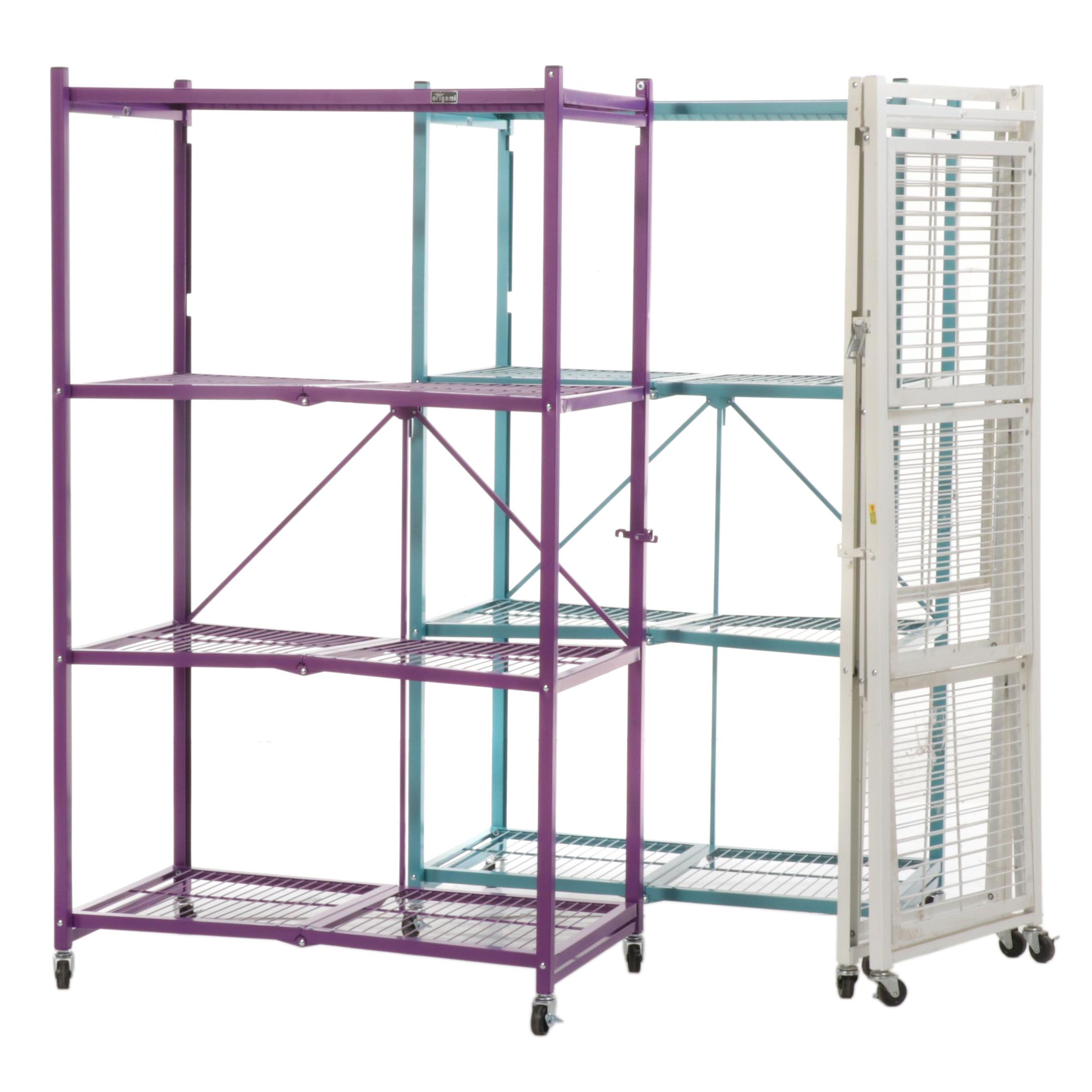 Origami Folding Metal Racks in Colors | EBTH