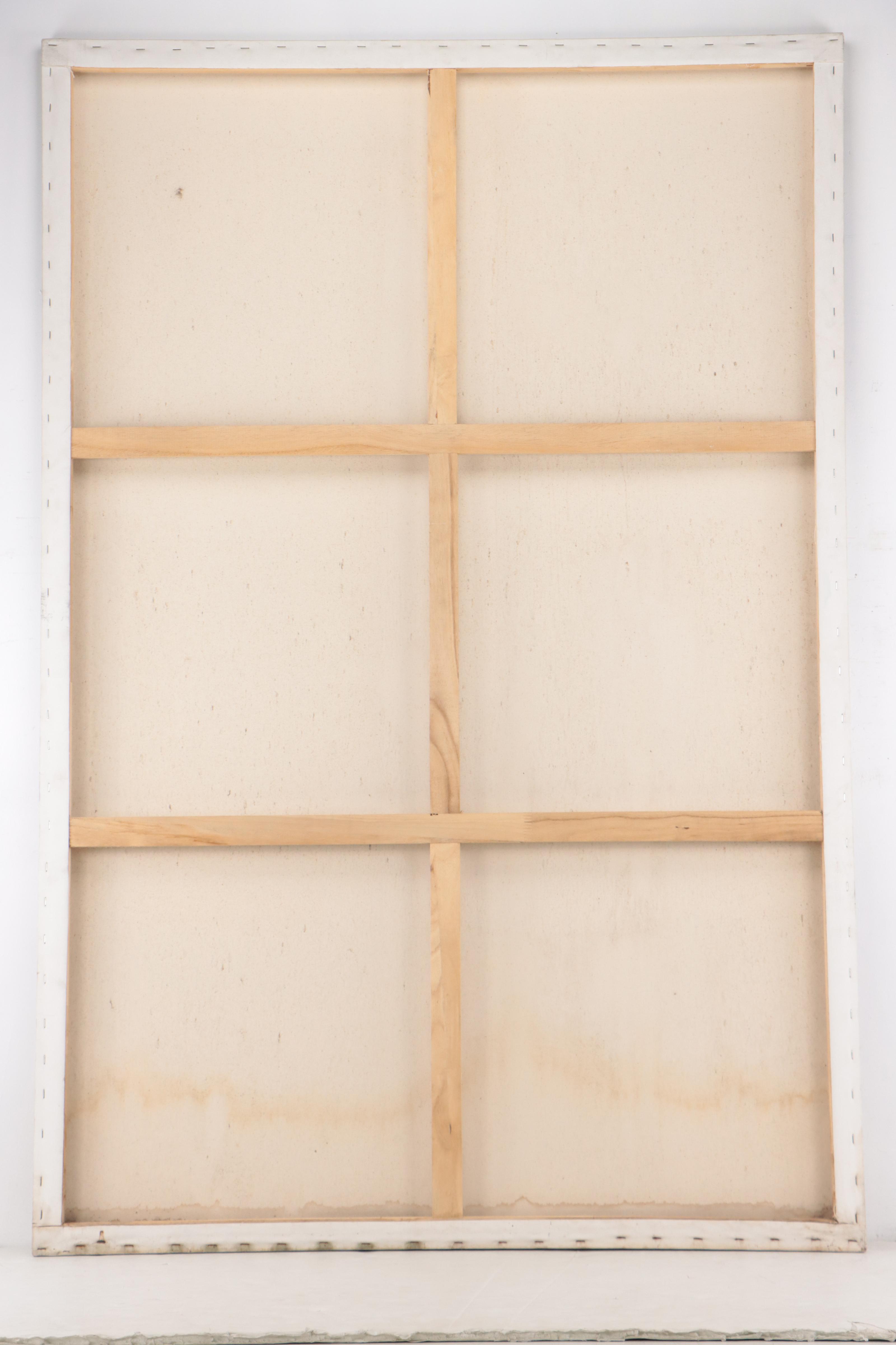 Aaron Feldman Large Scale Surreal Painting of Bird in Cage | EBTH