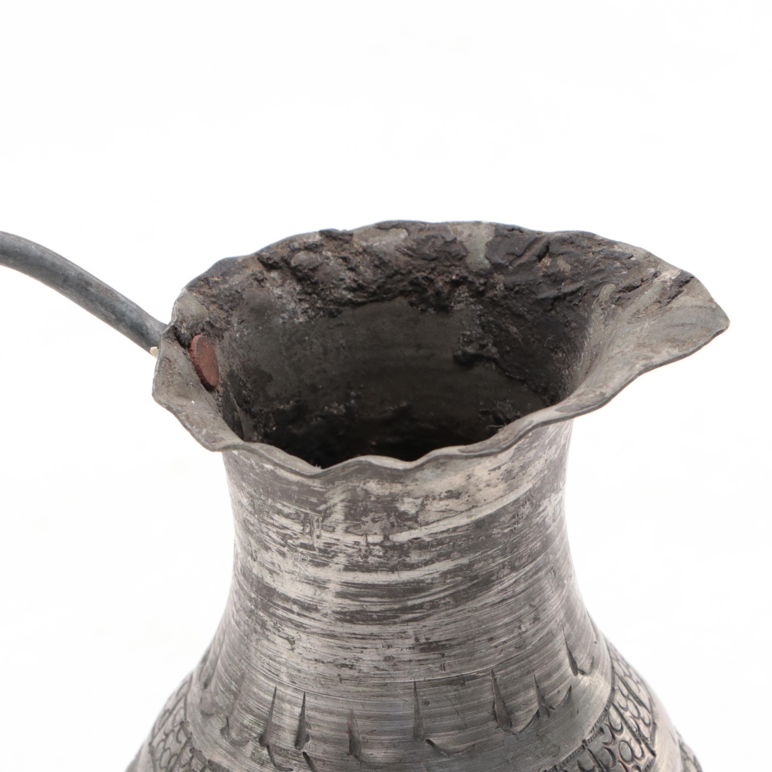 Persian Hammered Pitcher for the Israeli Market, Sterling Pen, Bakelite ...