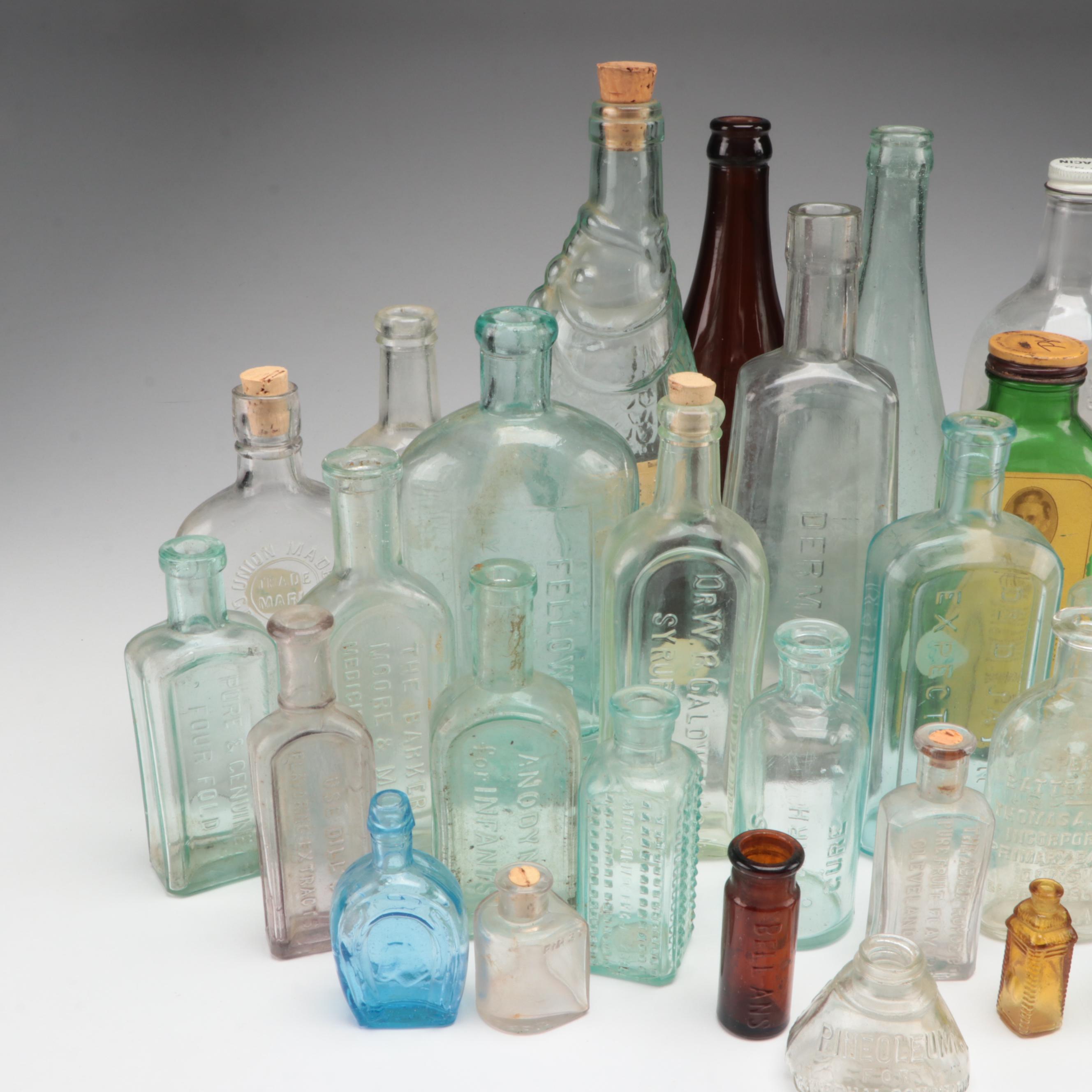 Assorted Glass Medicinal Flasks and Decorative Bottles | EBTH