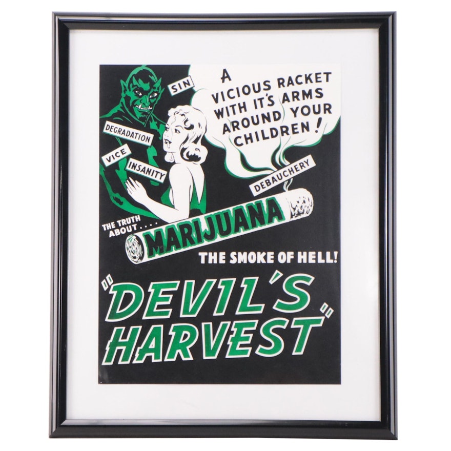 Offset Lithograph Marijuana Propaganda Poster, 21st Century | EBTH Offset Lithograph Marijuana Propaganda Poster, 21st Century | EBTH