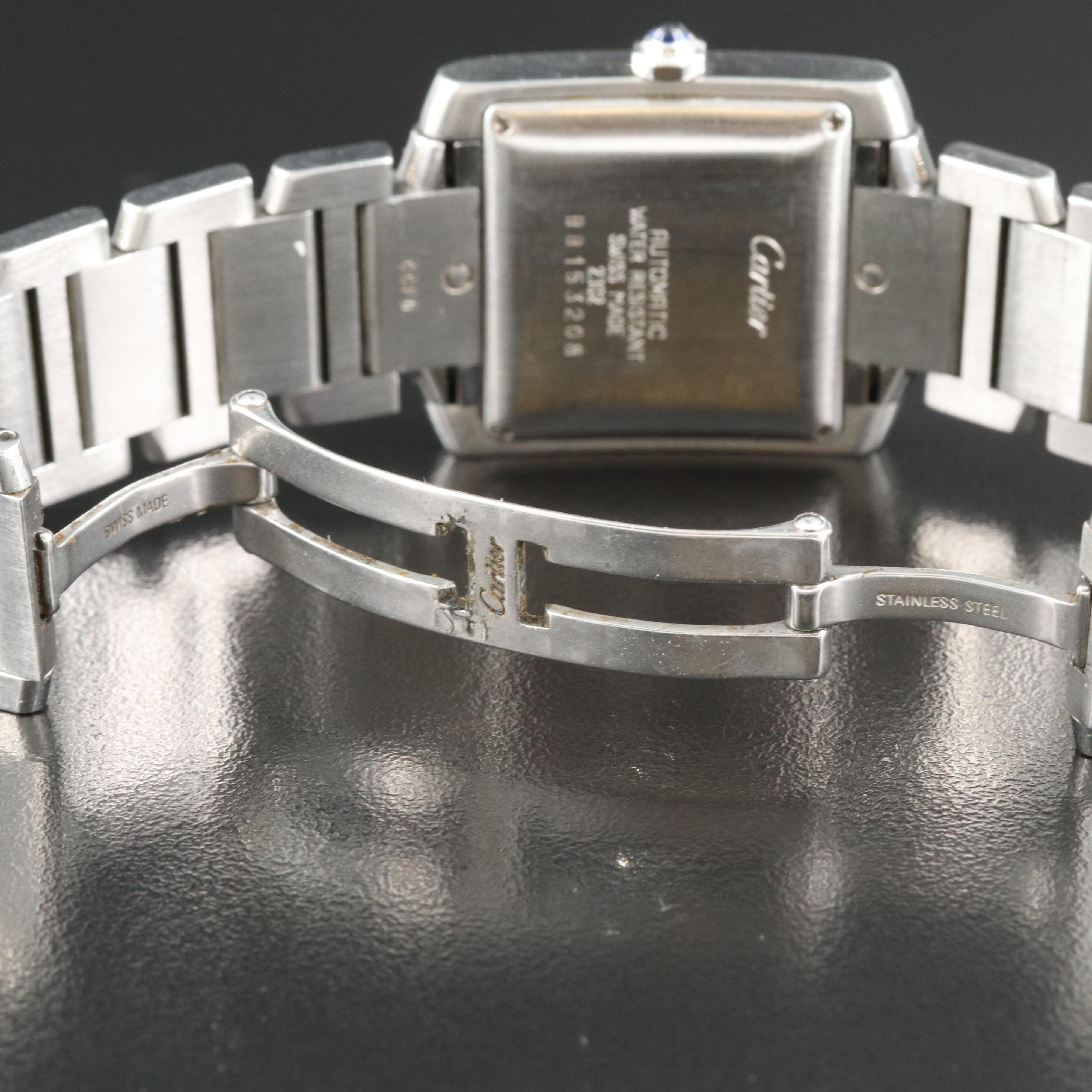 Cartier Tank Francaise Stainless Steel Automatic Wristwatch | EBTH