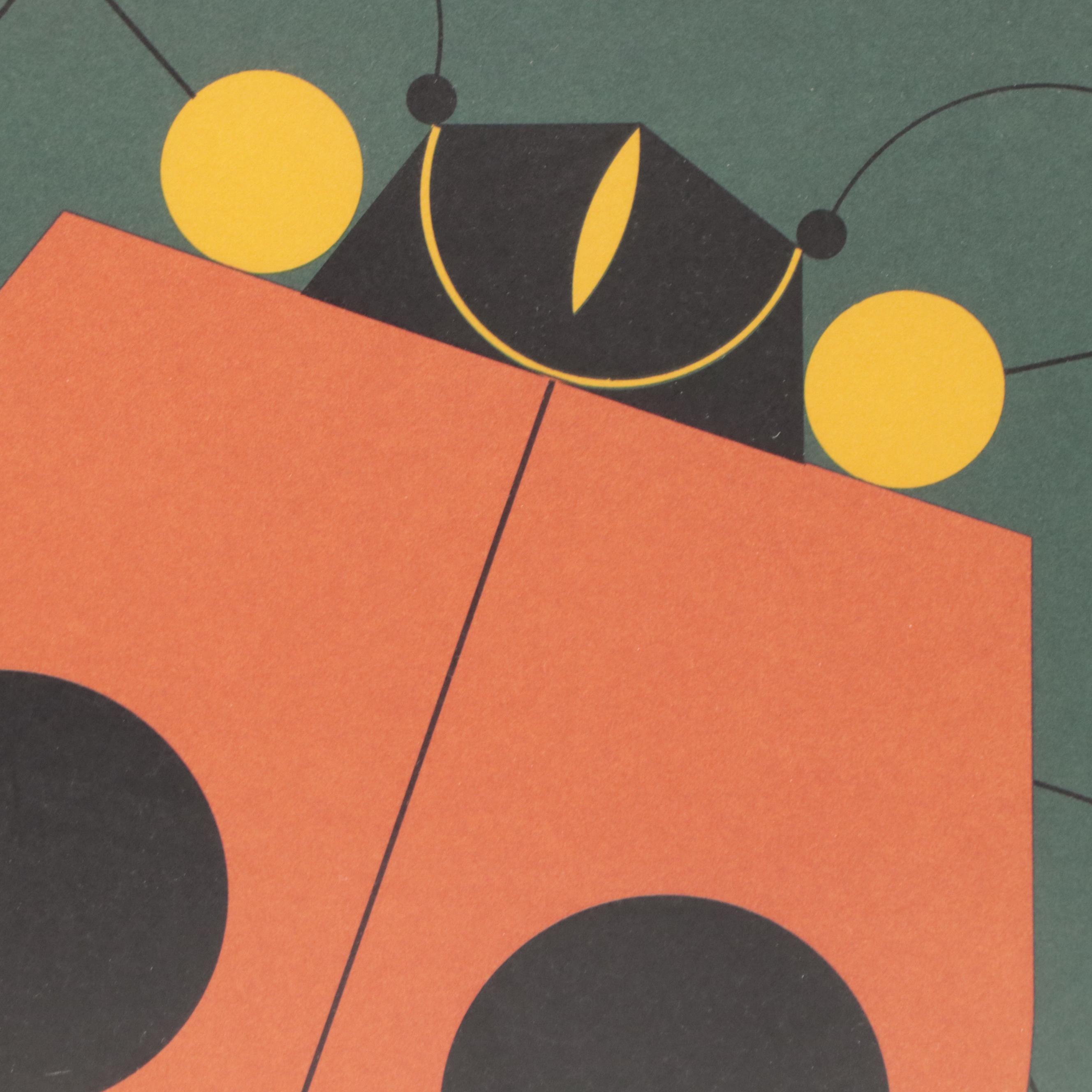 Charley Harper Lithograph "Ladybug" | EBTH