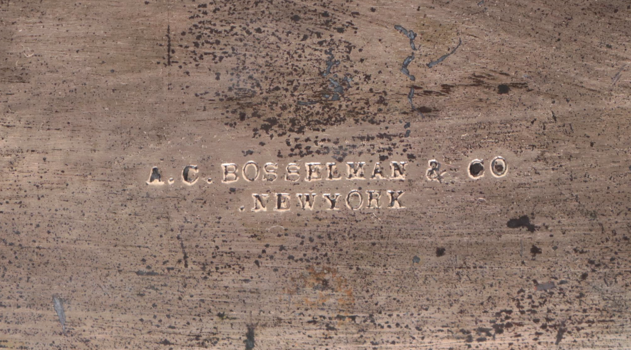 A.C.Bosselman & Co. Metal New York Souvenir Silent Butler, Early 20th ...