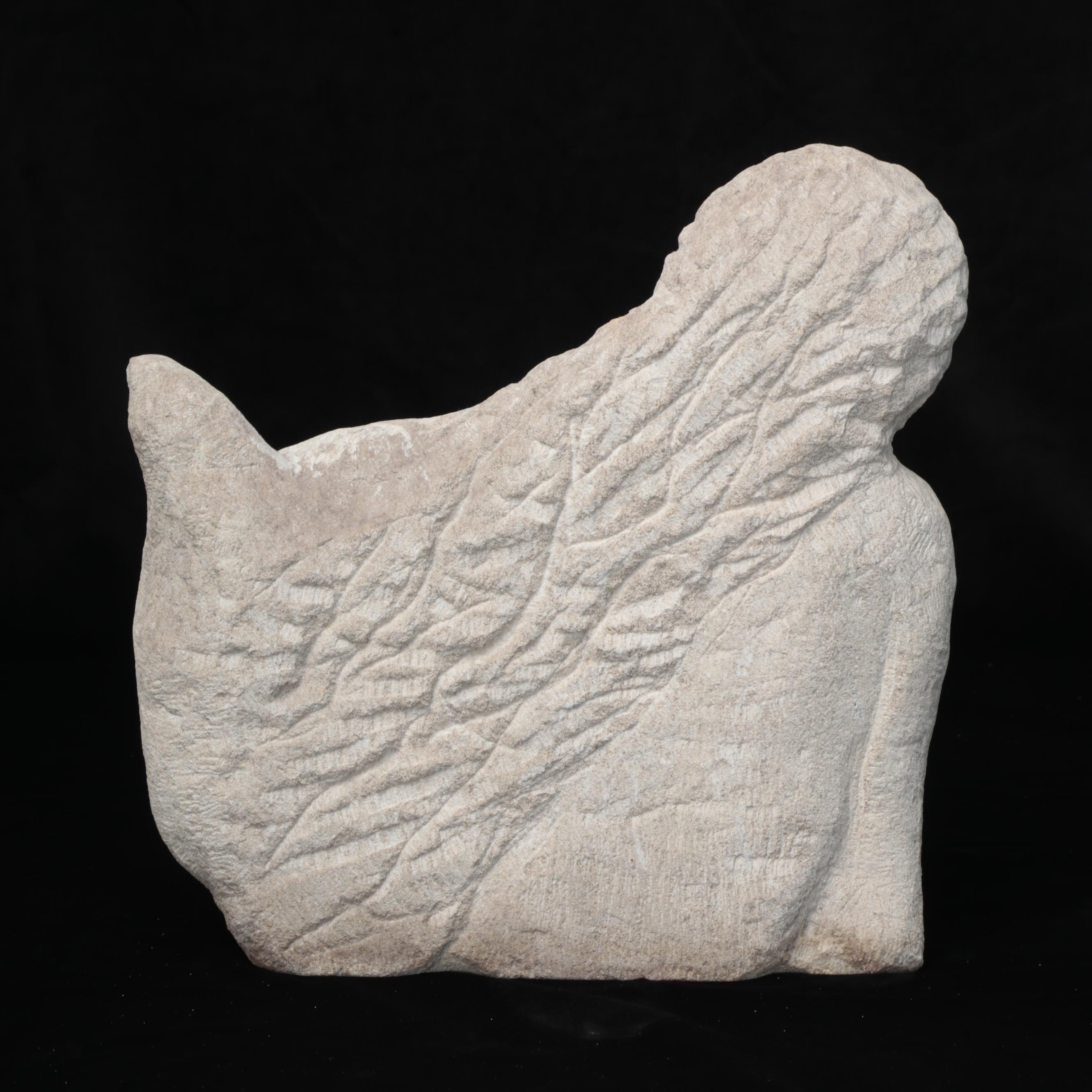 Carved Stone Mermaid Sculpture | EBTH