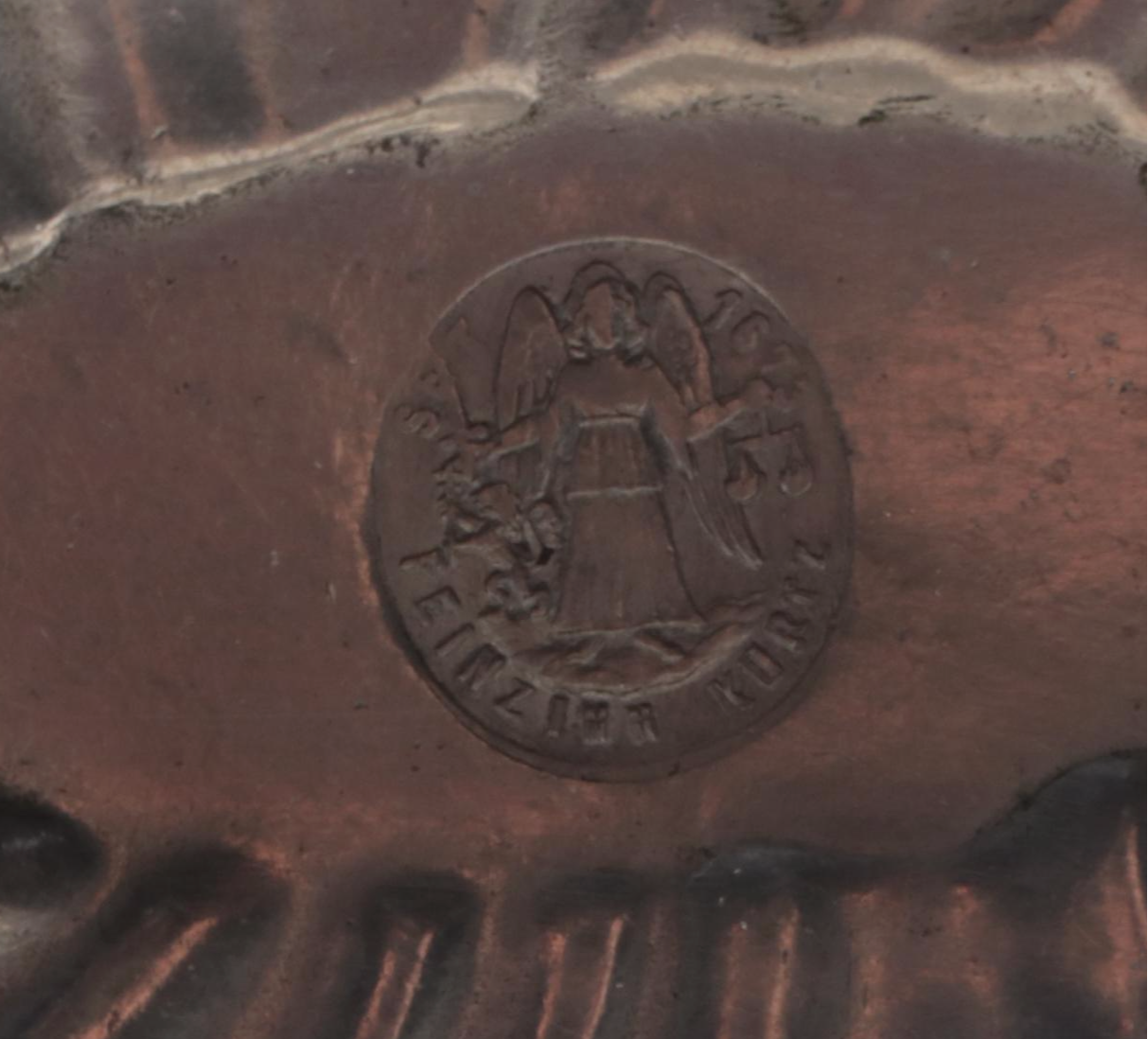German Pewter Box with Family Tree Plate | EBTH