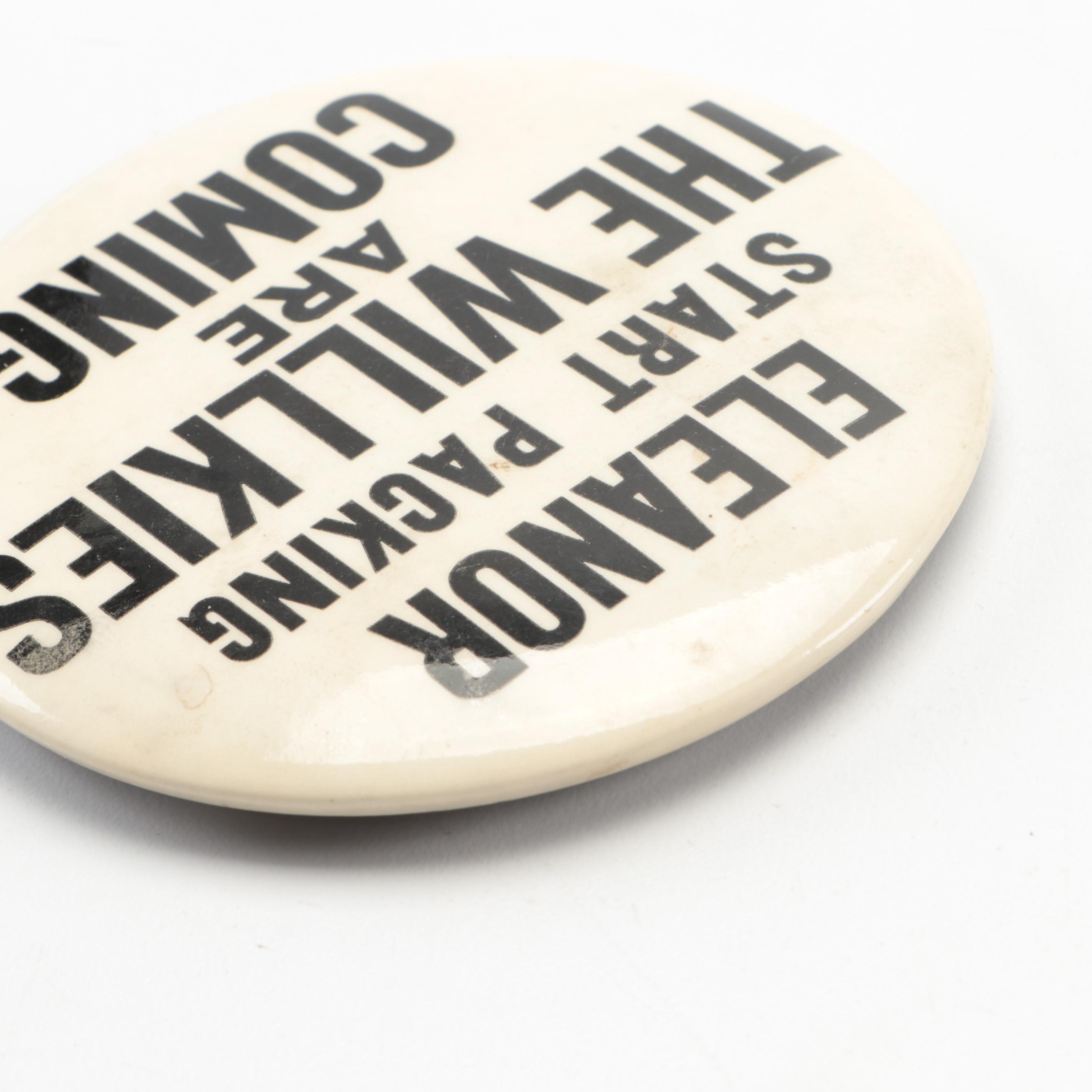 St. Louis Button Co. "Willkie For President" Metal Campaign Button and ...