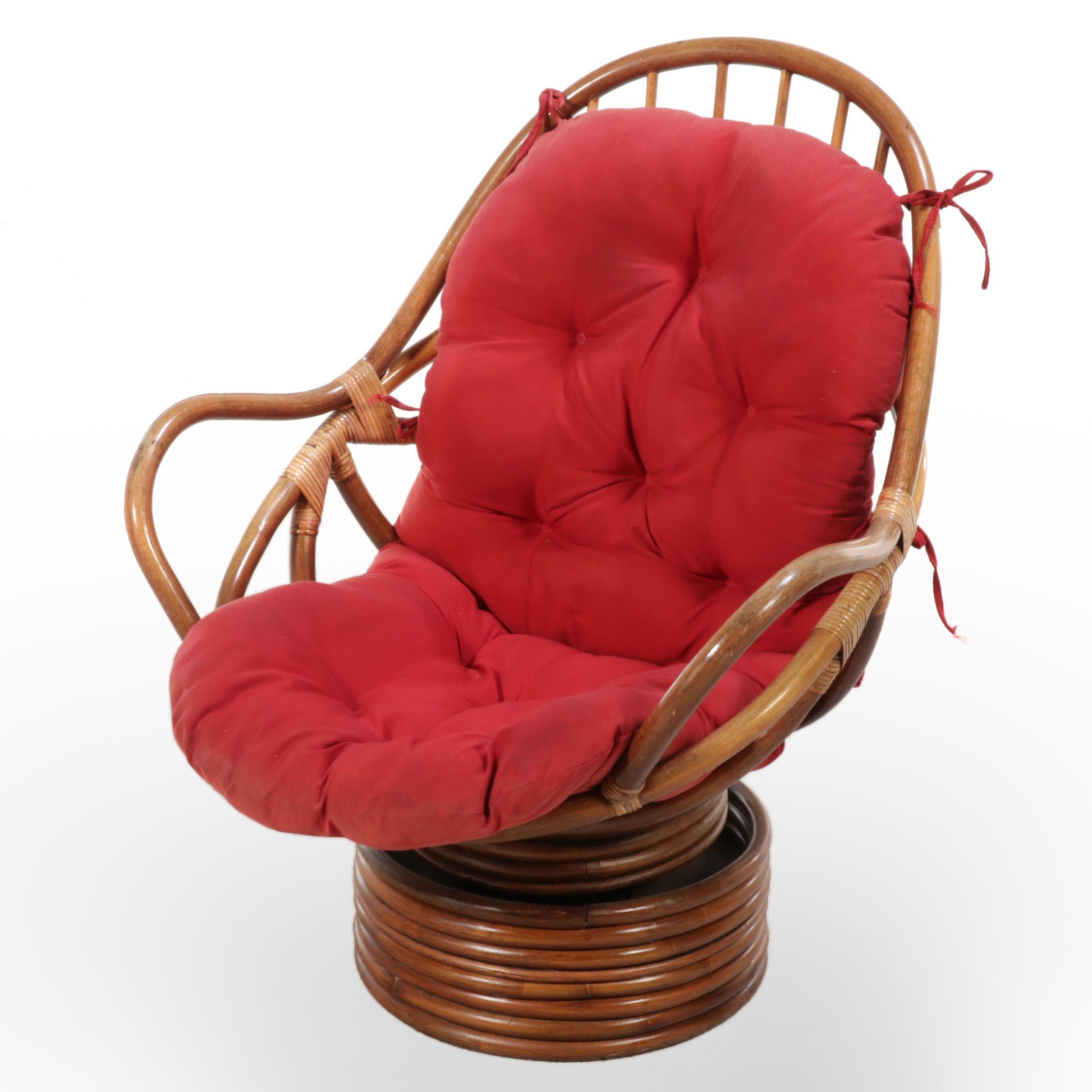 Rattan Papasan Style Chair | EBTH