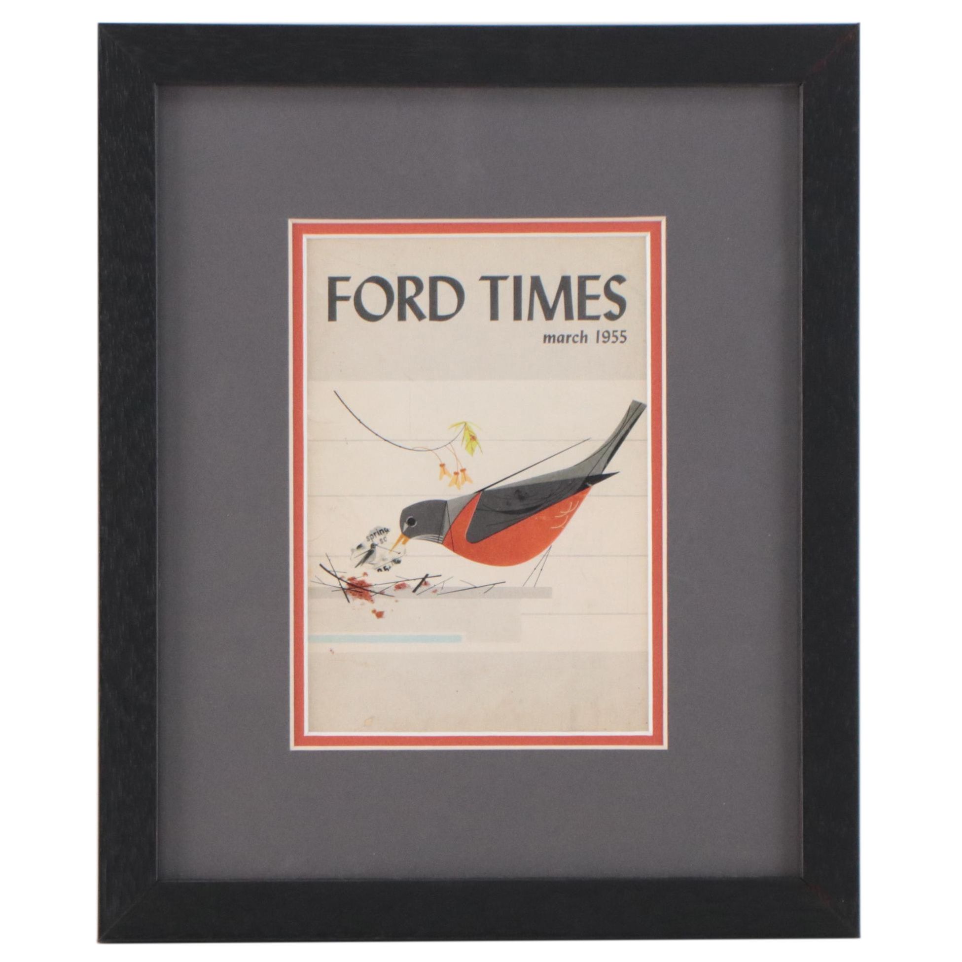 1955 Ford Times Cover After Charley Harper | EBTH