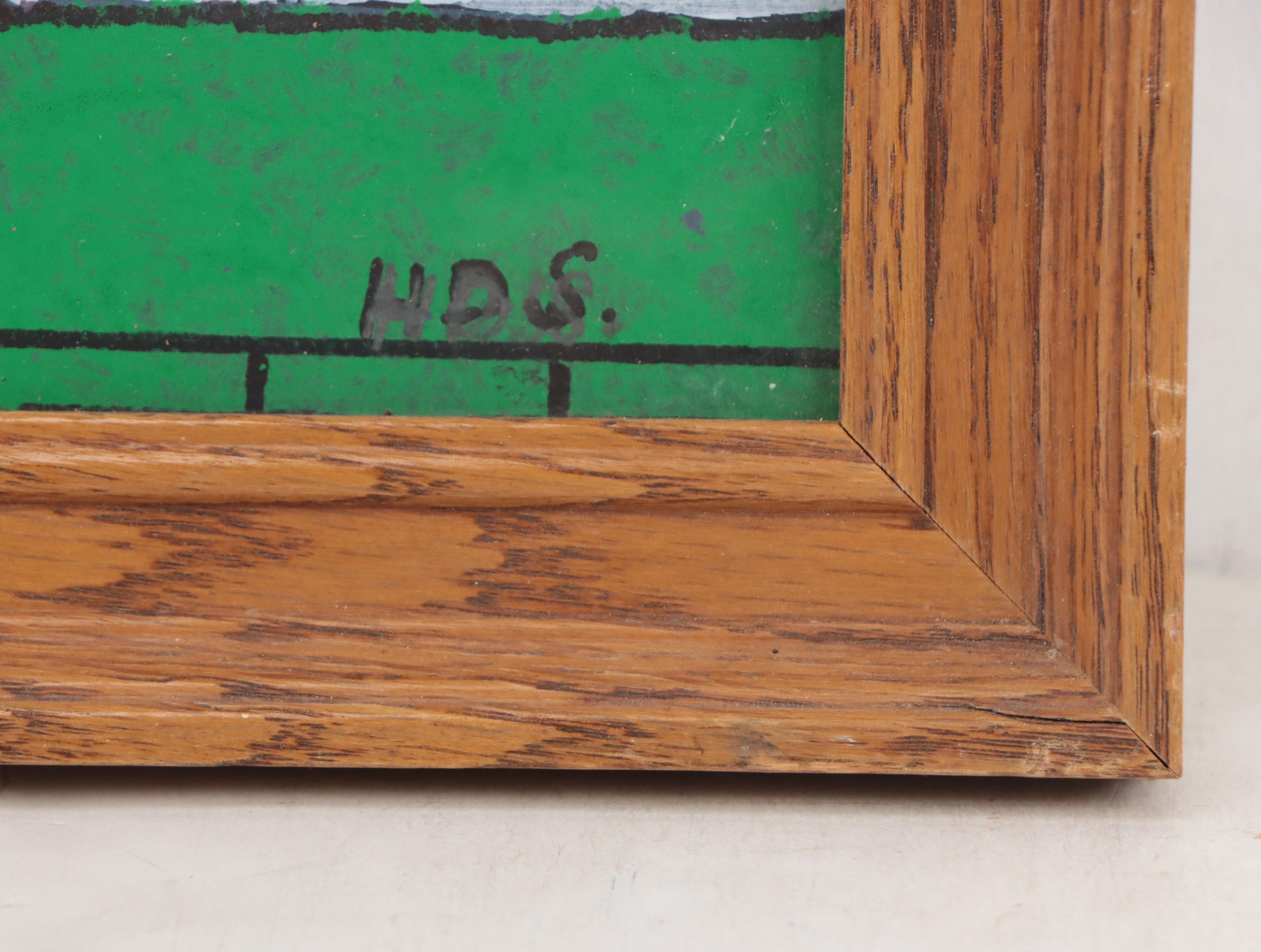 Harold Shryock Outsider Art Acrylic Painting | EBTH