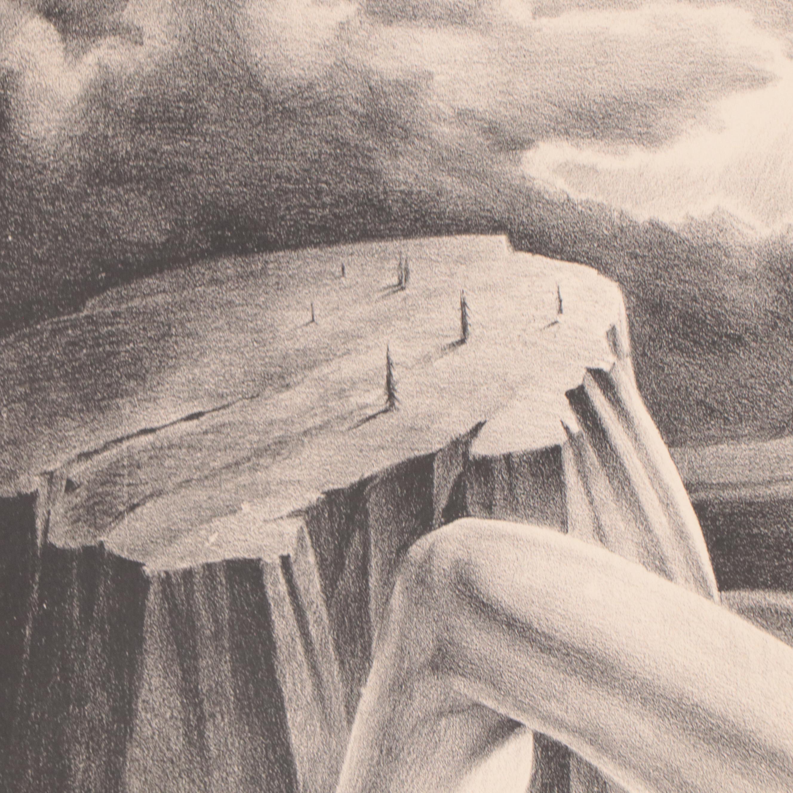 Dan Burne Jones Lithograph "Rainbow's End," 1940 | EBTH