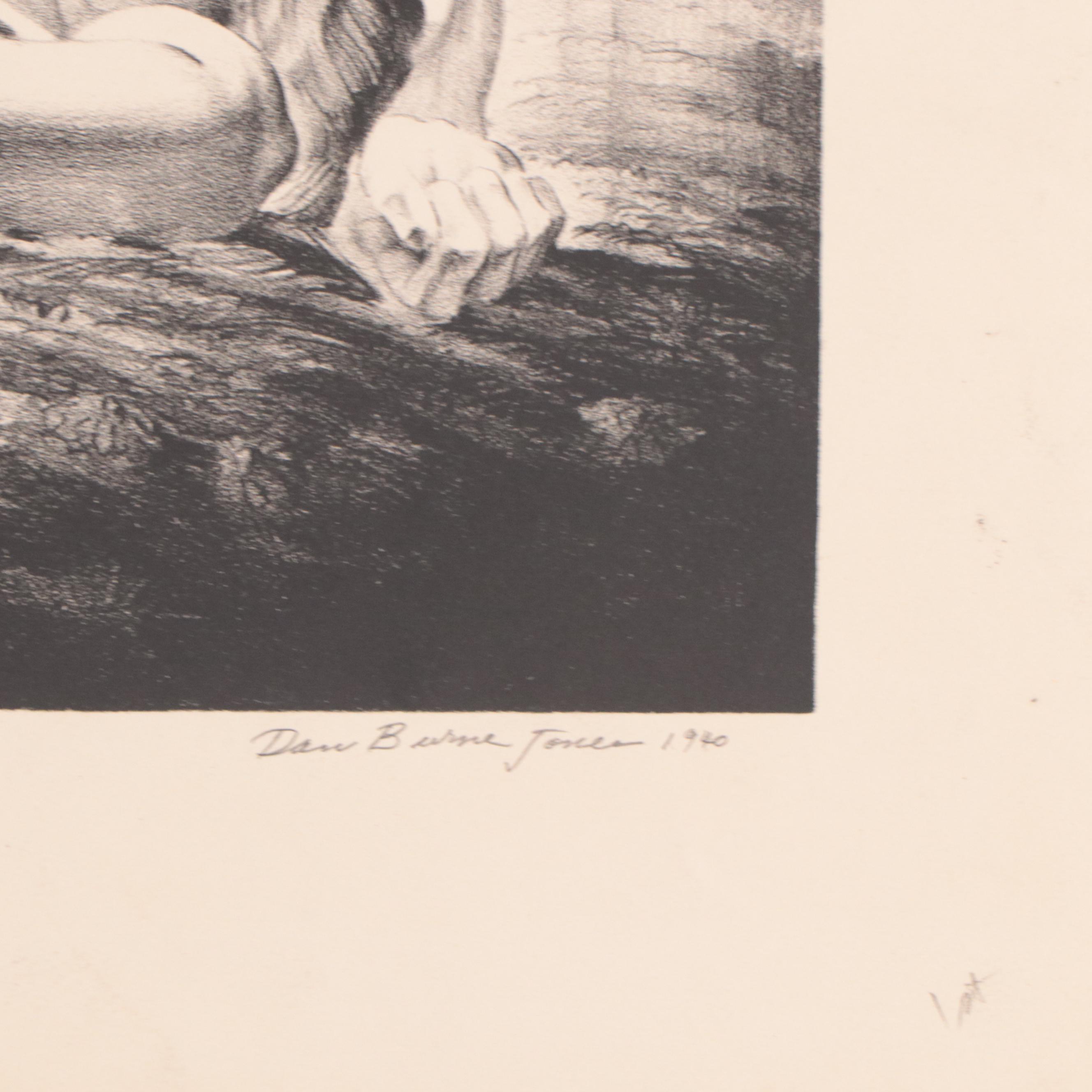 Dan Burne Jones Lithograph "Rainbow's End," 1940 | EBTH