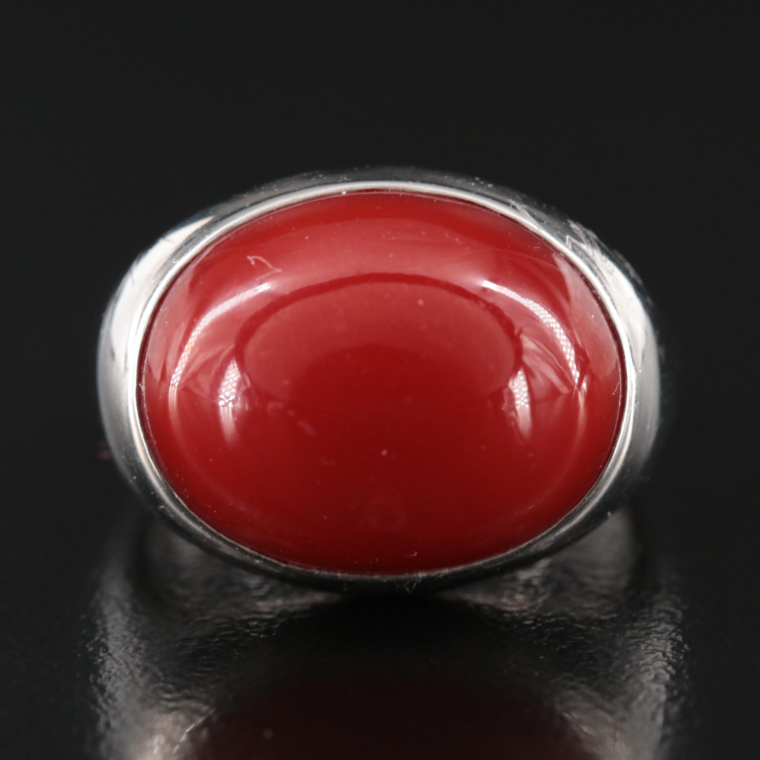 Platinum Coral Ring | EBTH