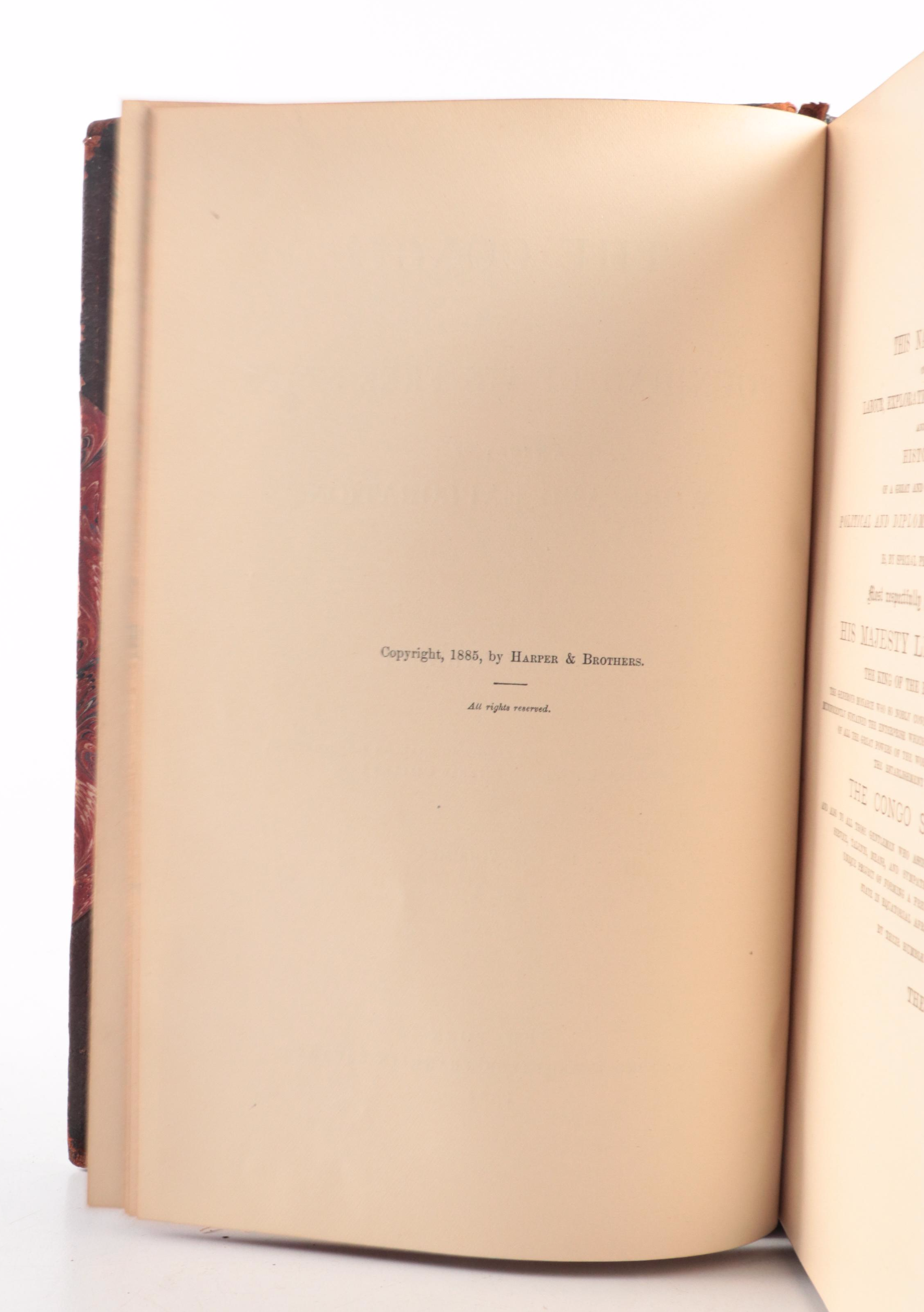 "The Congo and Its Free State" Two-Volume Set by Henry M. Stanley, 1885 ...