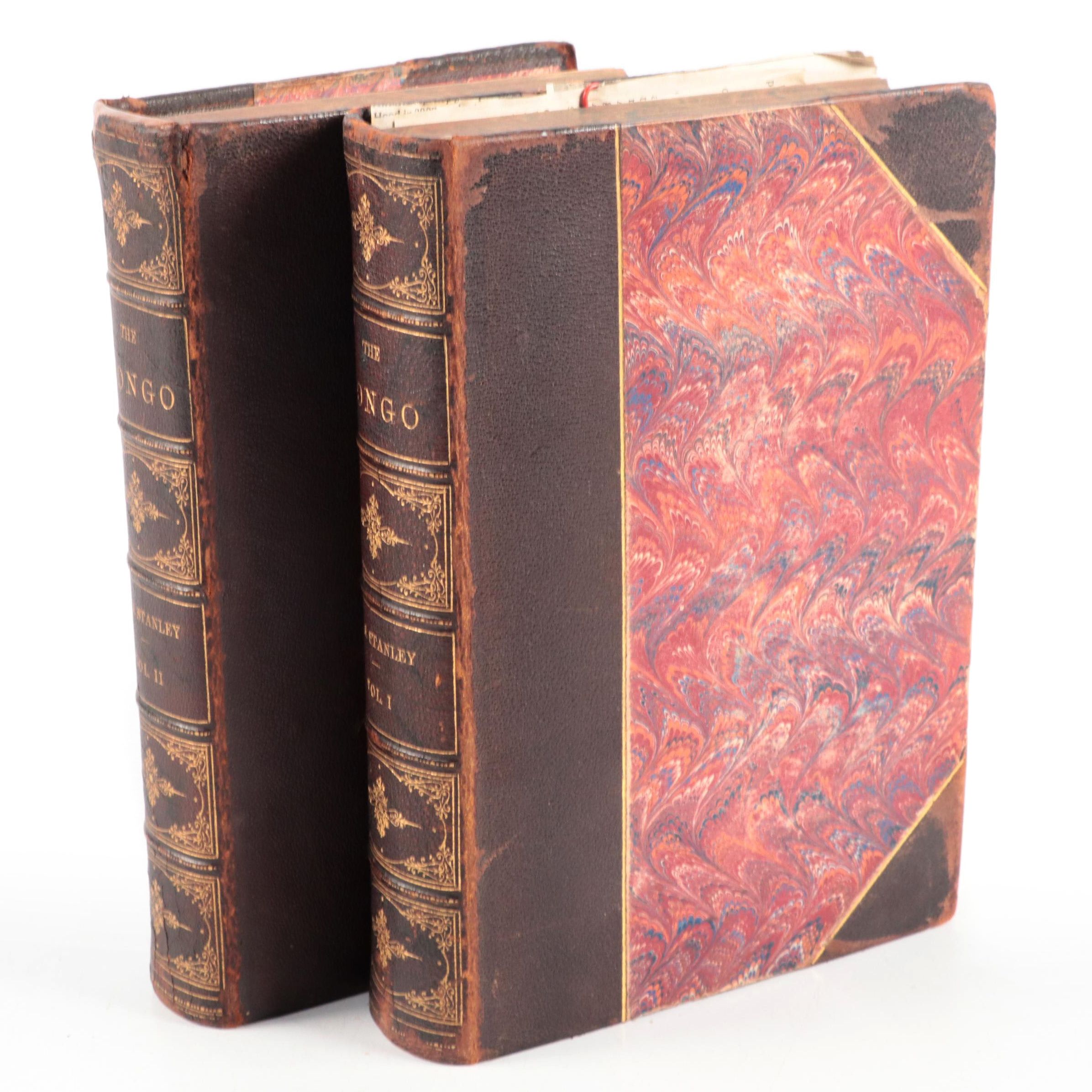 "The Congo and Its Free State" Two-Volume Set by Henry M. Stanley, 1885 ...