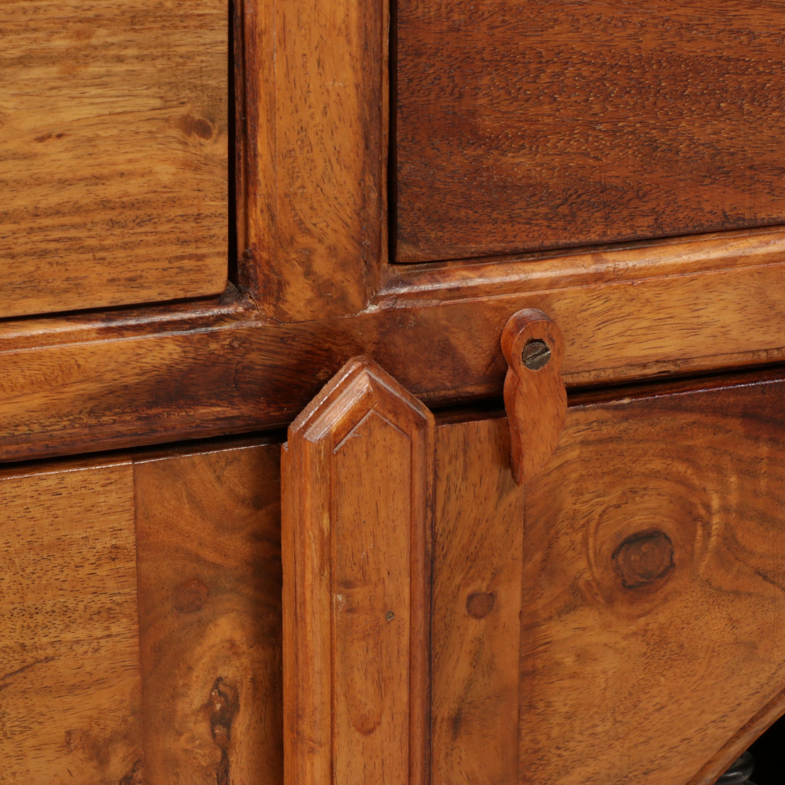Indian Hardwood and Wire Mesh Side Cabinet | EBTH
