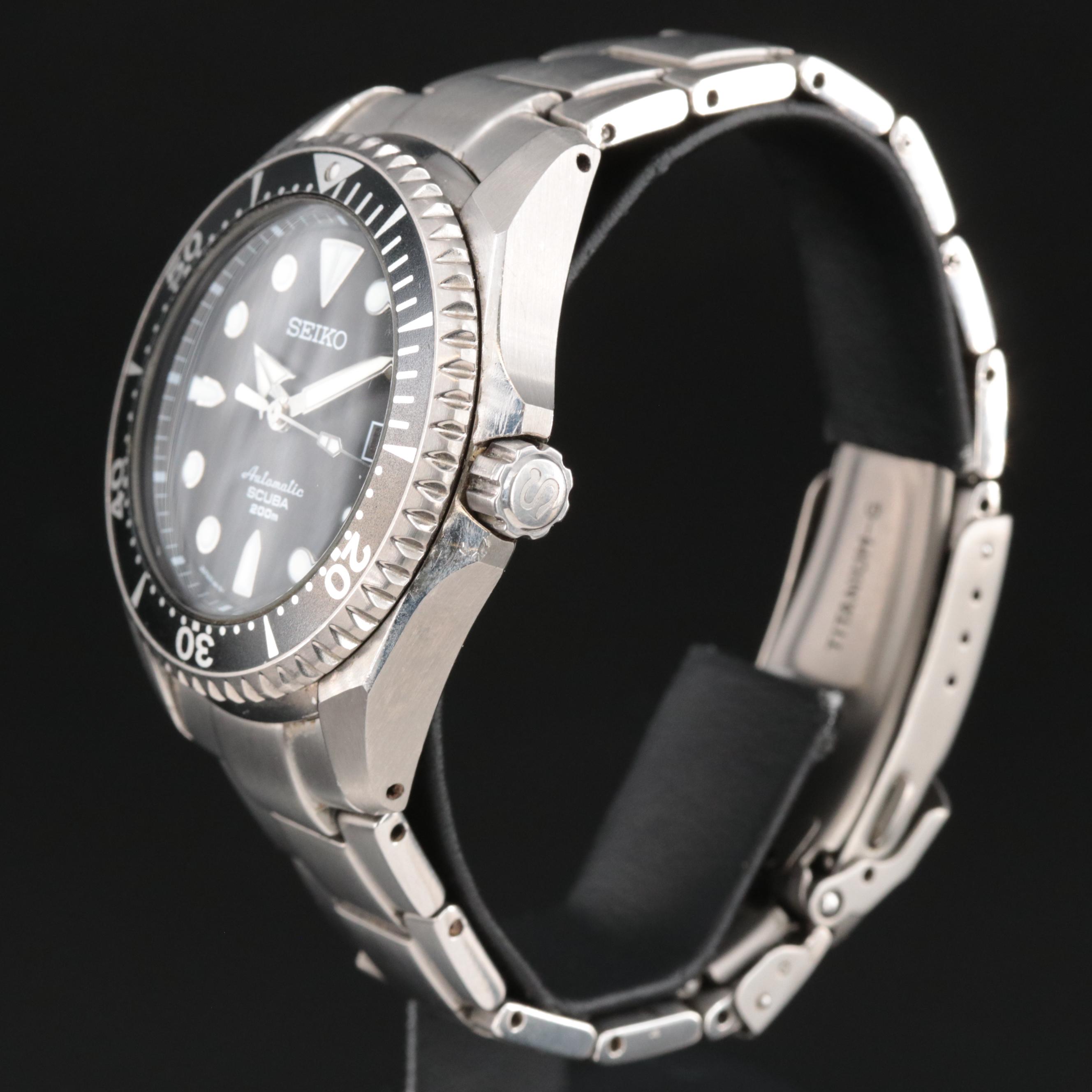 Seiko "Shogun" Prospex Diver Scuba Titanium Wristwatch | Everything But ...