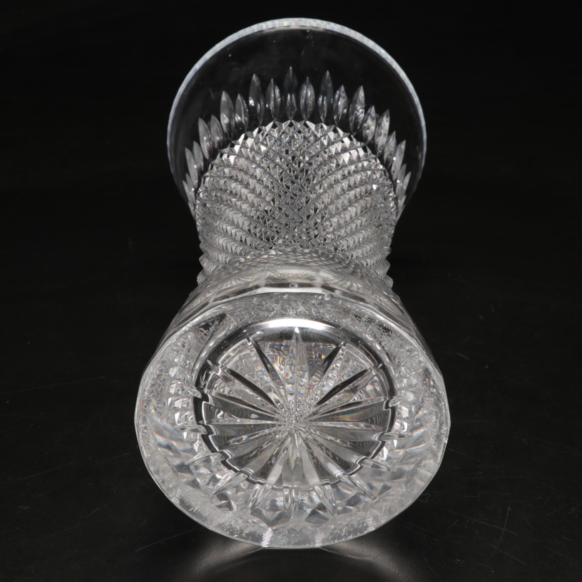 Rogaska Crystal Vase, Sterling Silver and Glass Vases with Metal ...