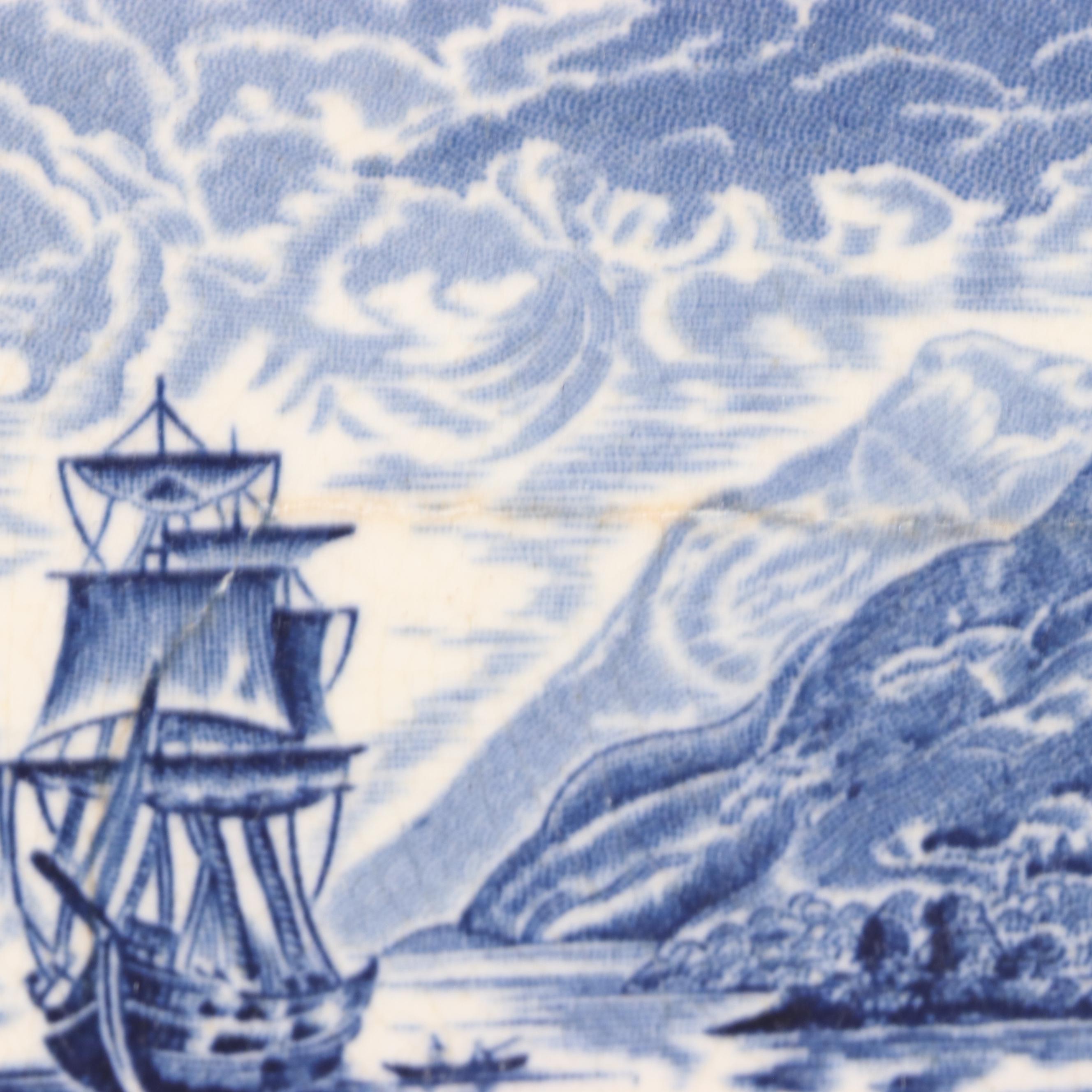 Royal Warwick "Lochs of Scotland Blue" Dinnerware, Late 19th/ Early ...