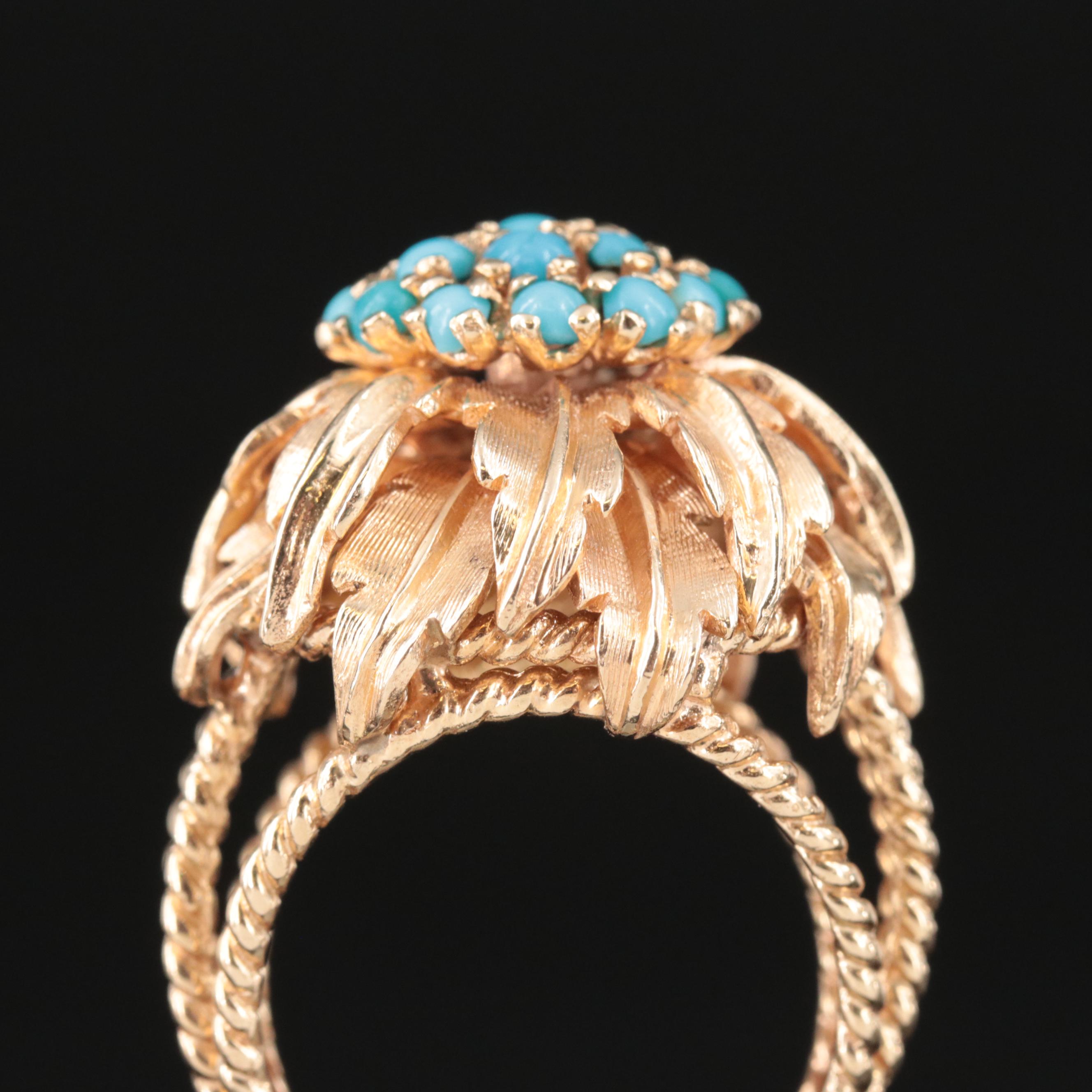 Vintage 14K Turquoise Ring | EBTH