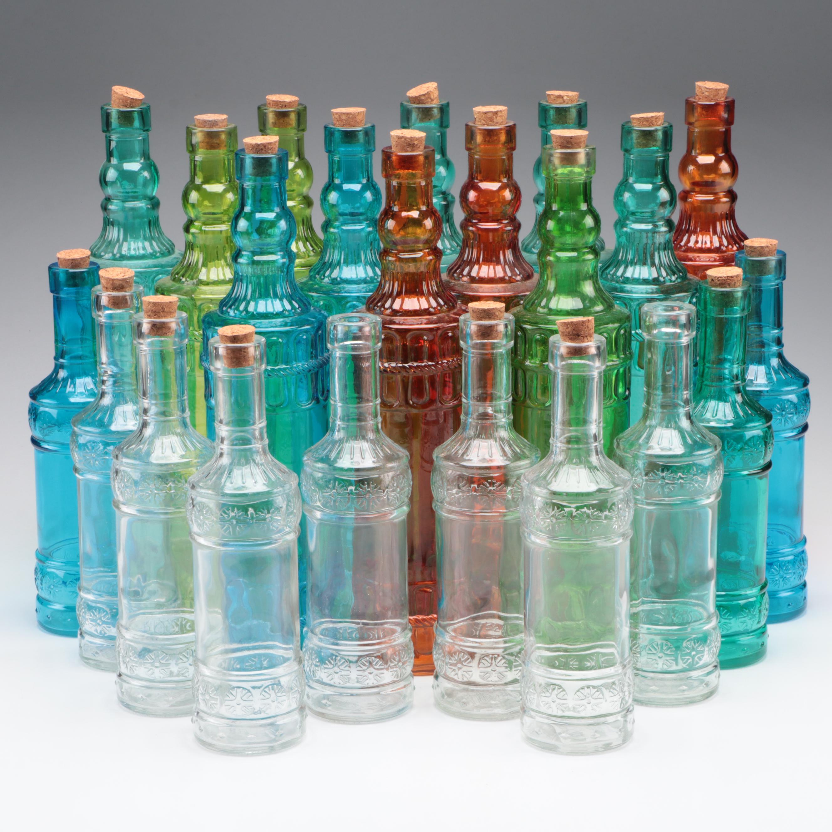 Colorful Glass Bottle Collection | EBTH