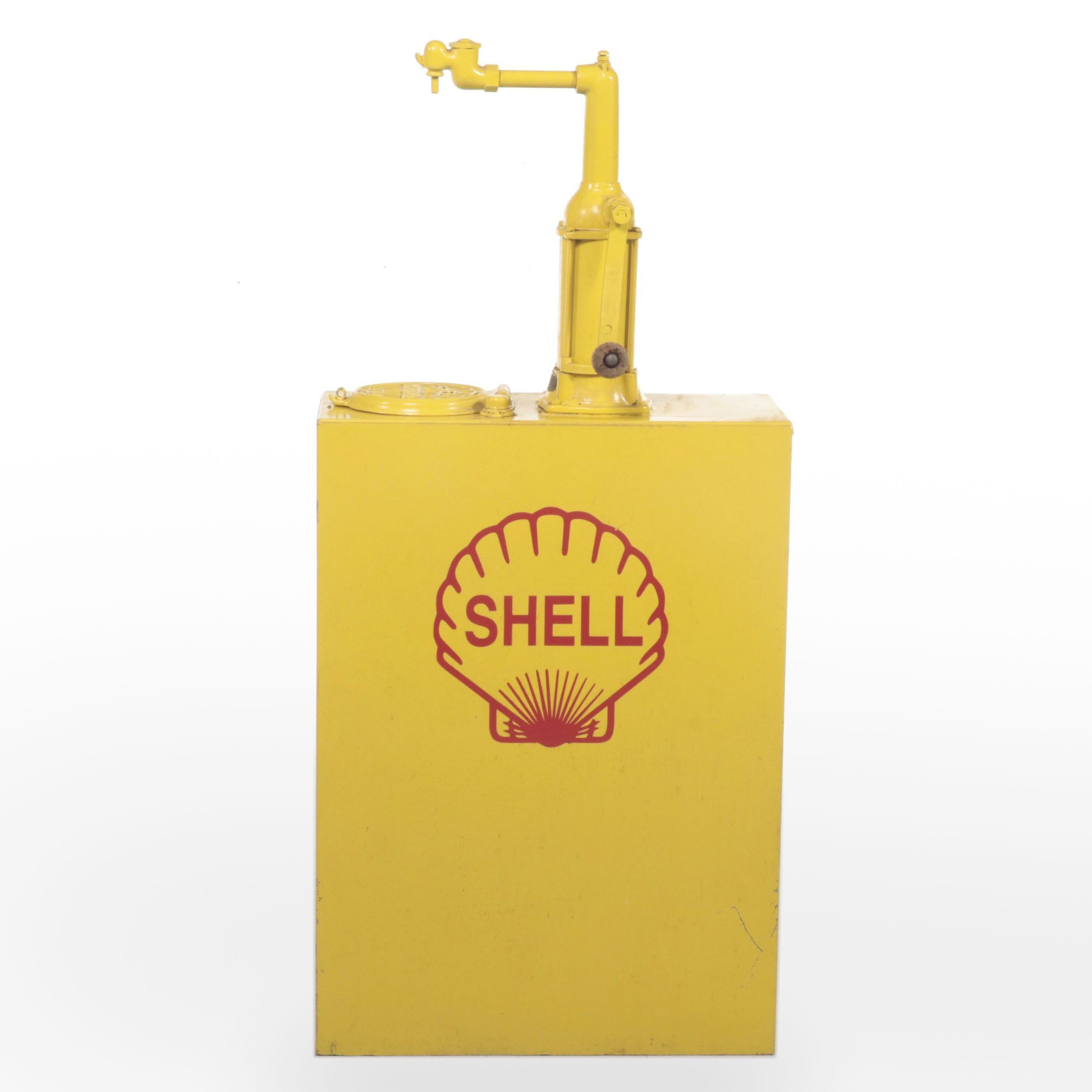 Bulk Oil 30 Gal Lubester with Shell Motor Oil Decal | EBTH