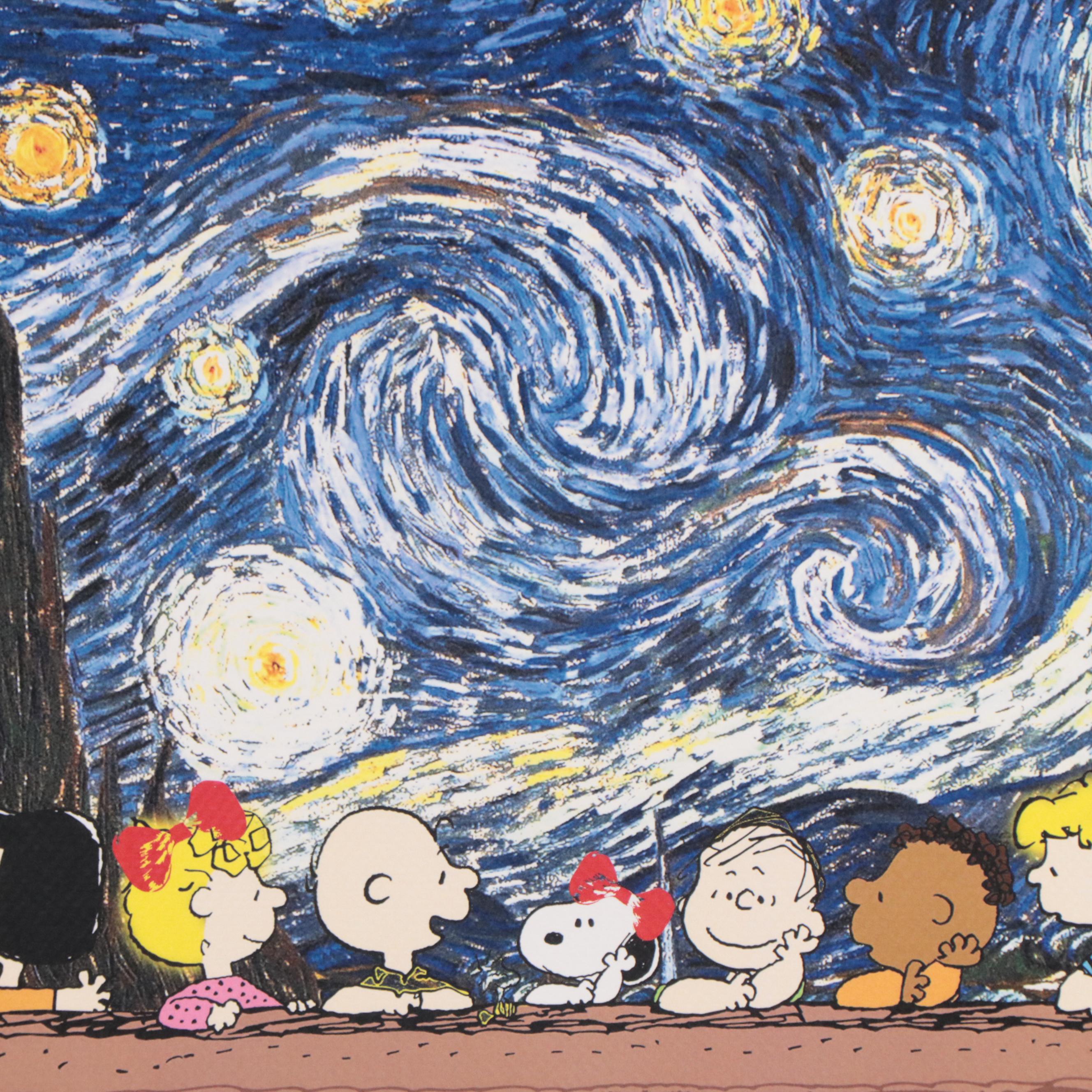 Death NYC Pop Art Graphic Print Featuring Peanuts x Van Gogh, 2022 | EBTH