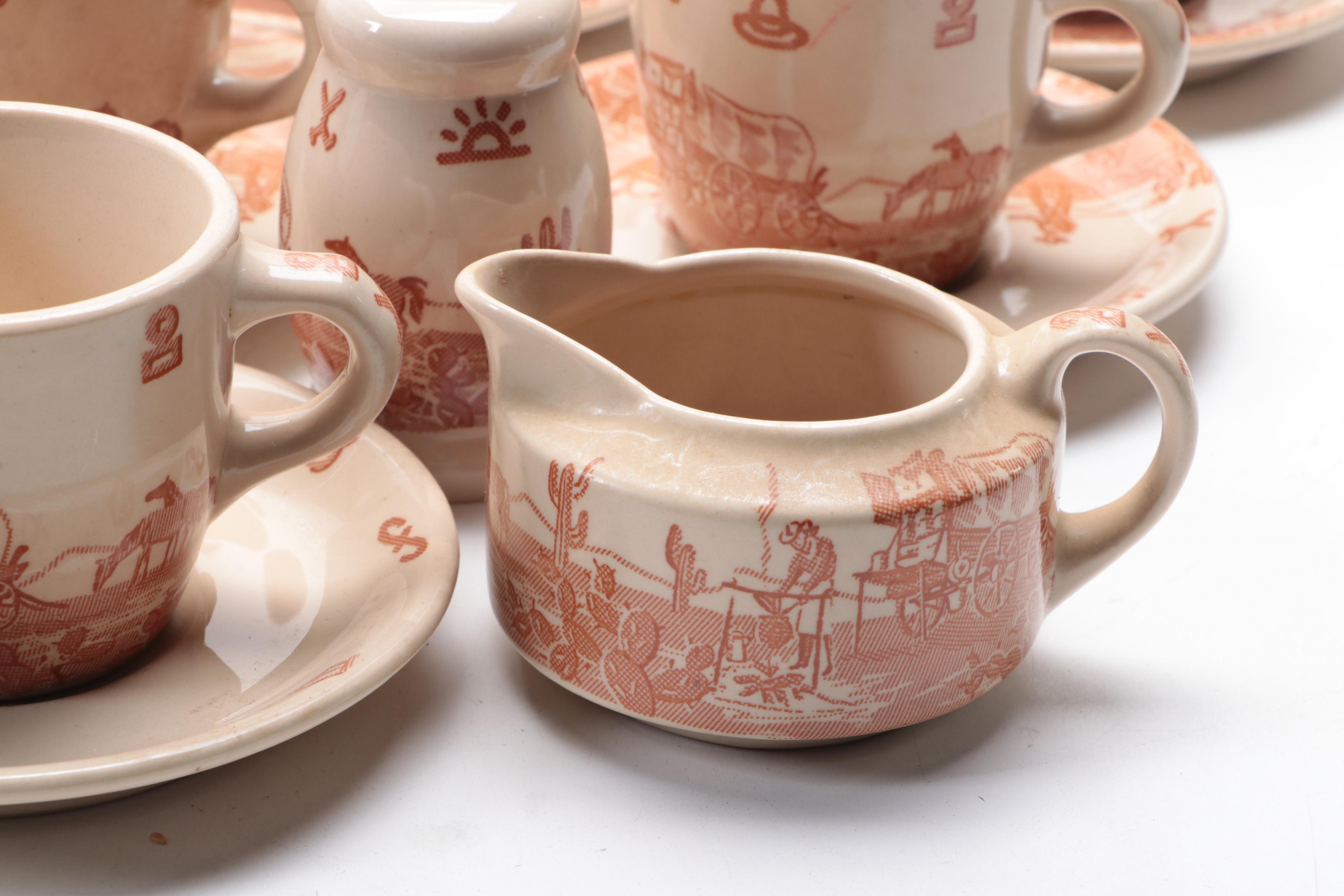 Wallace "Chuck Wagon" American Stoneware Dinnerware, Mid to Late 20th ...