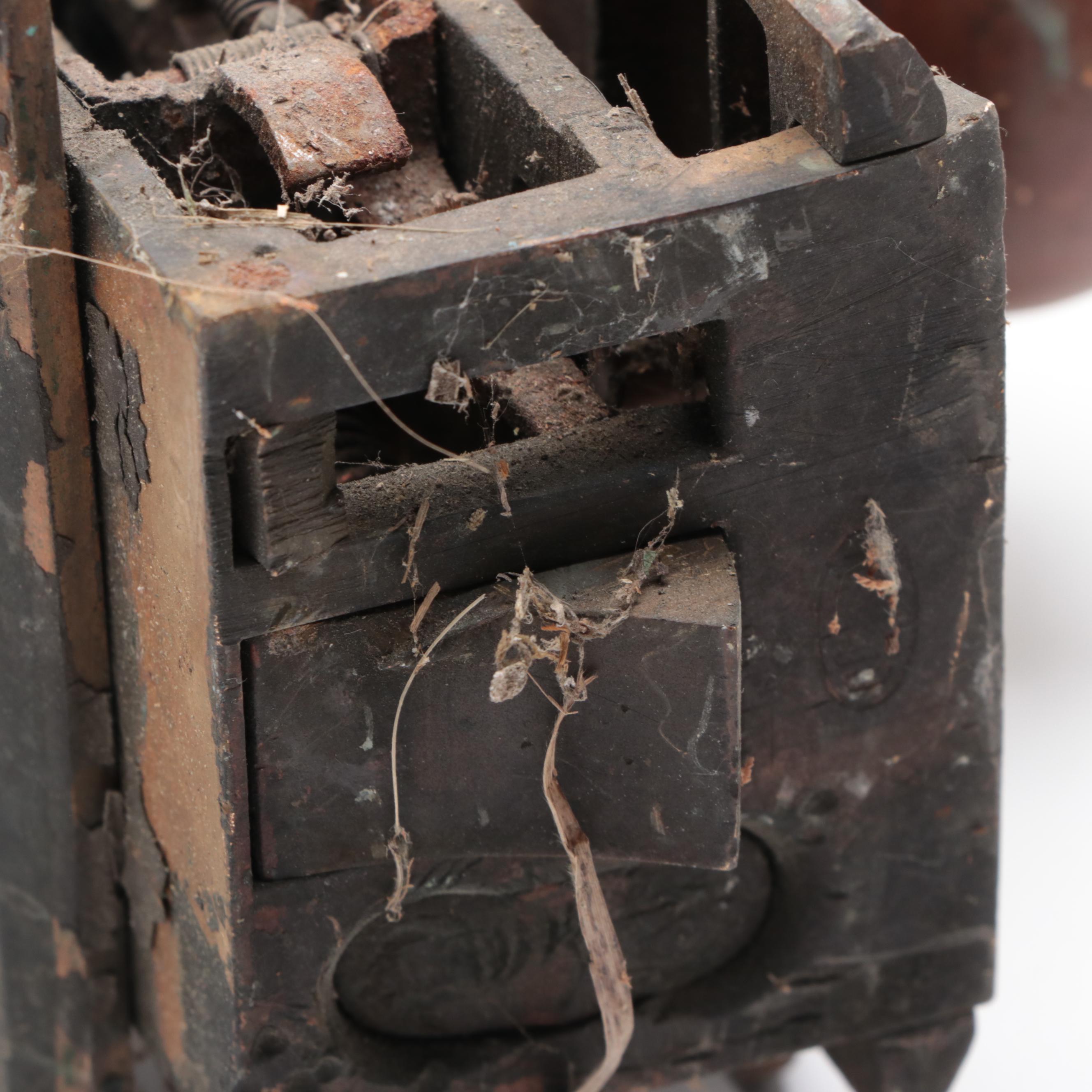 Three Victorian Doorknob Sets with Caster Wheels | EBTH