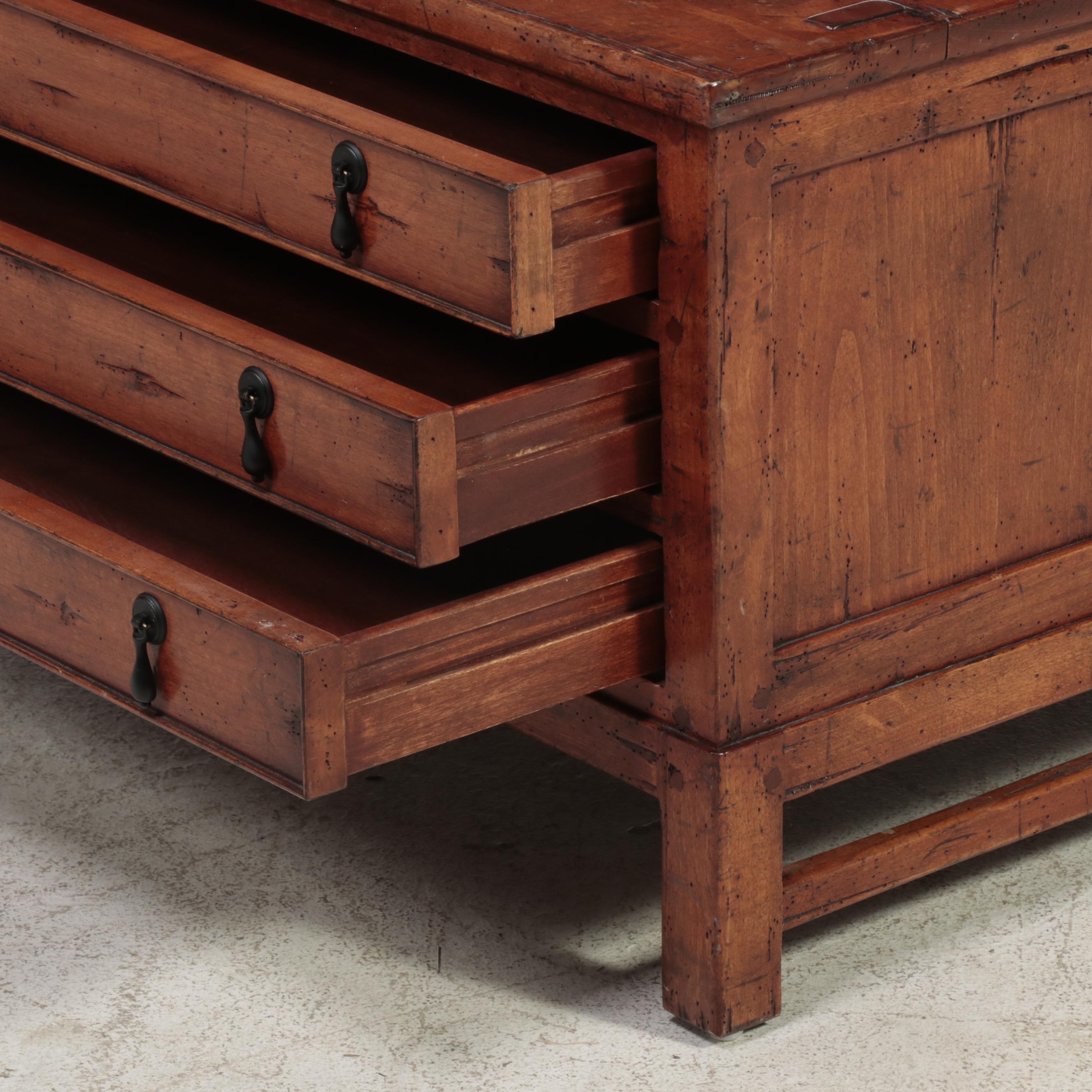 Guy Chaddock & Co. "The Clarence Collection" Six-Drawer Map Chest ...