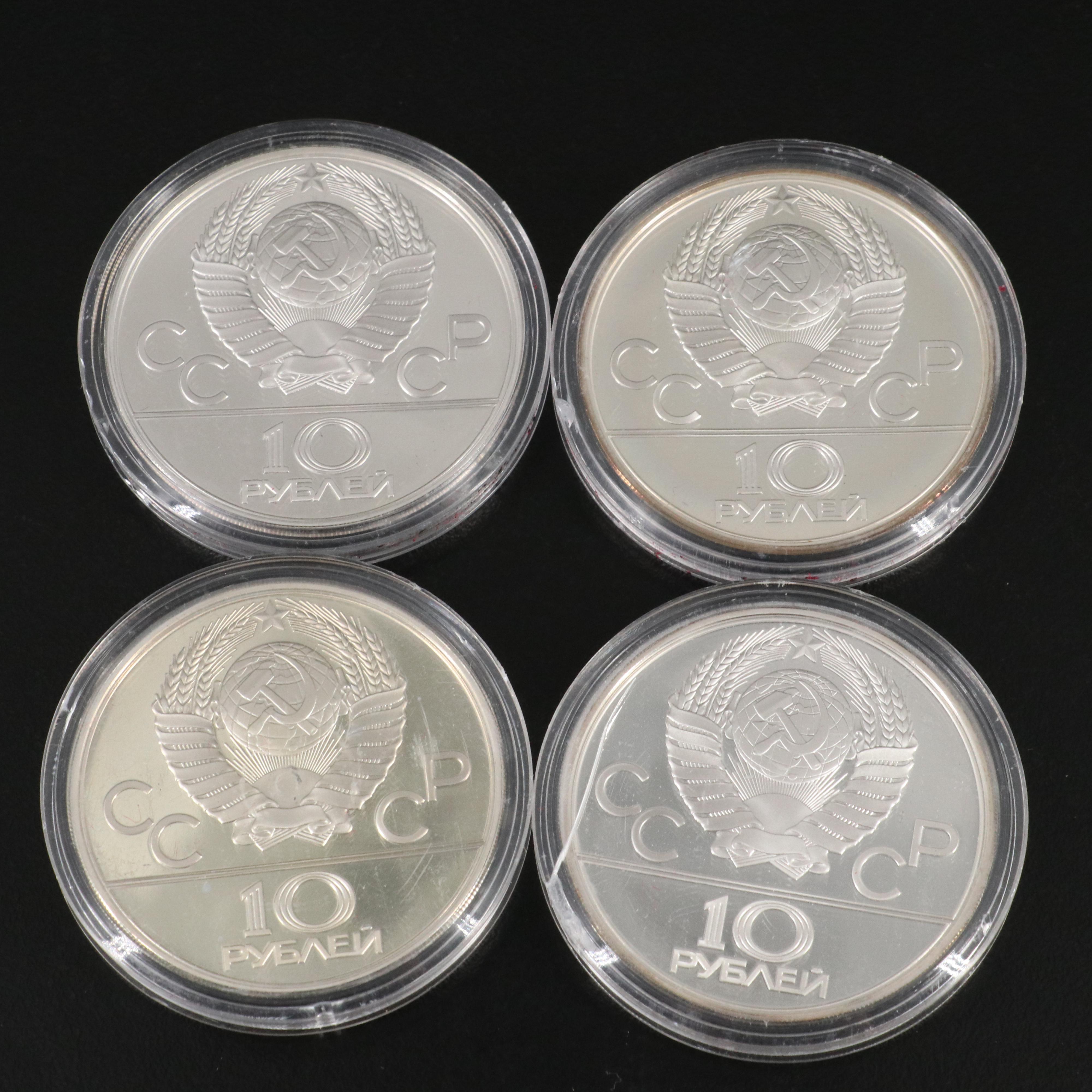 Fifteen 1980 Russian Silver Proof Coins Commemorating the Olympics | EBTH