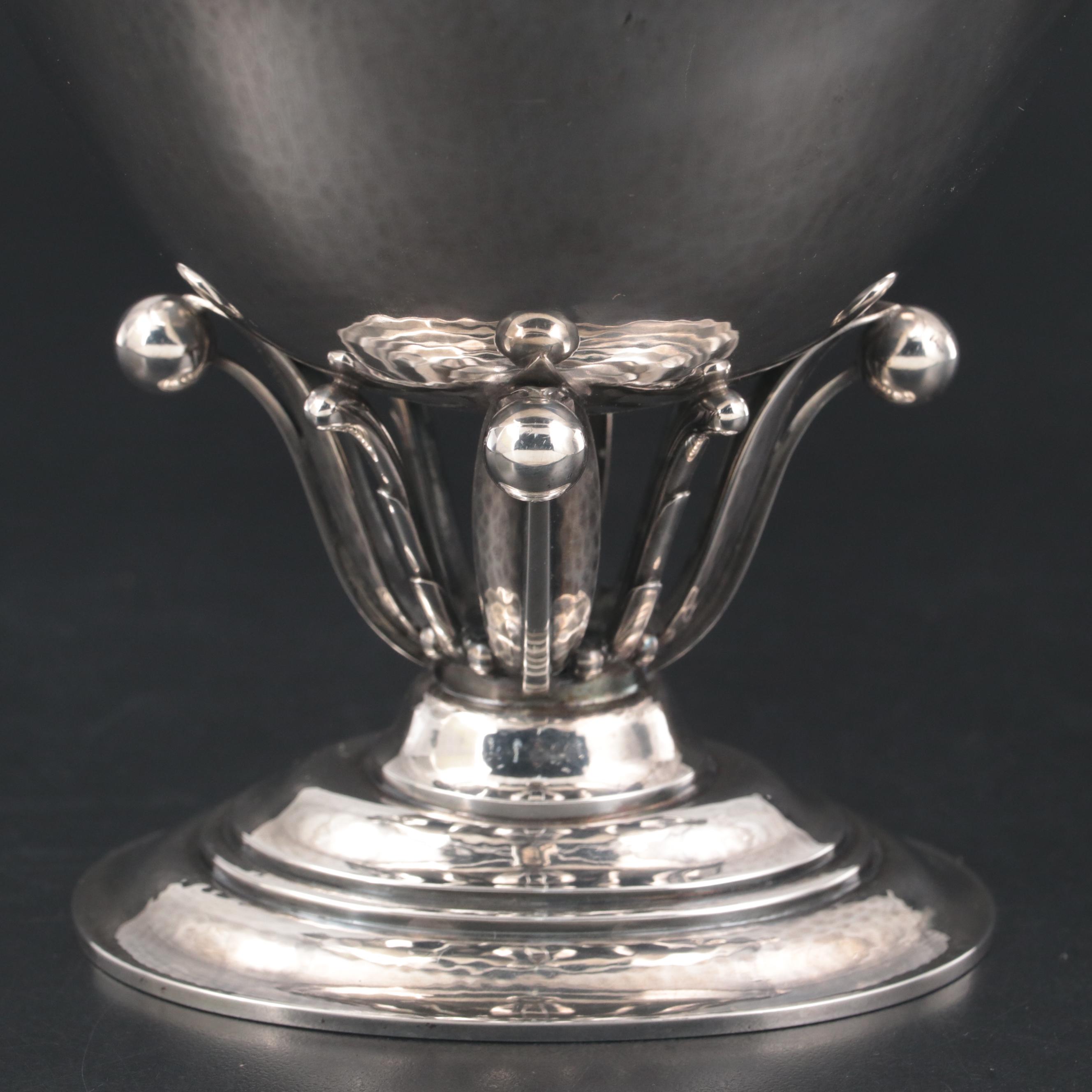 Johan Rohde for Georg Jensen Sterling Silver Short Compote, circa 1935 ...