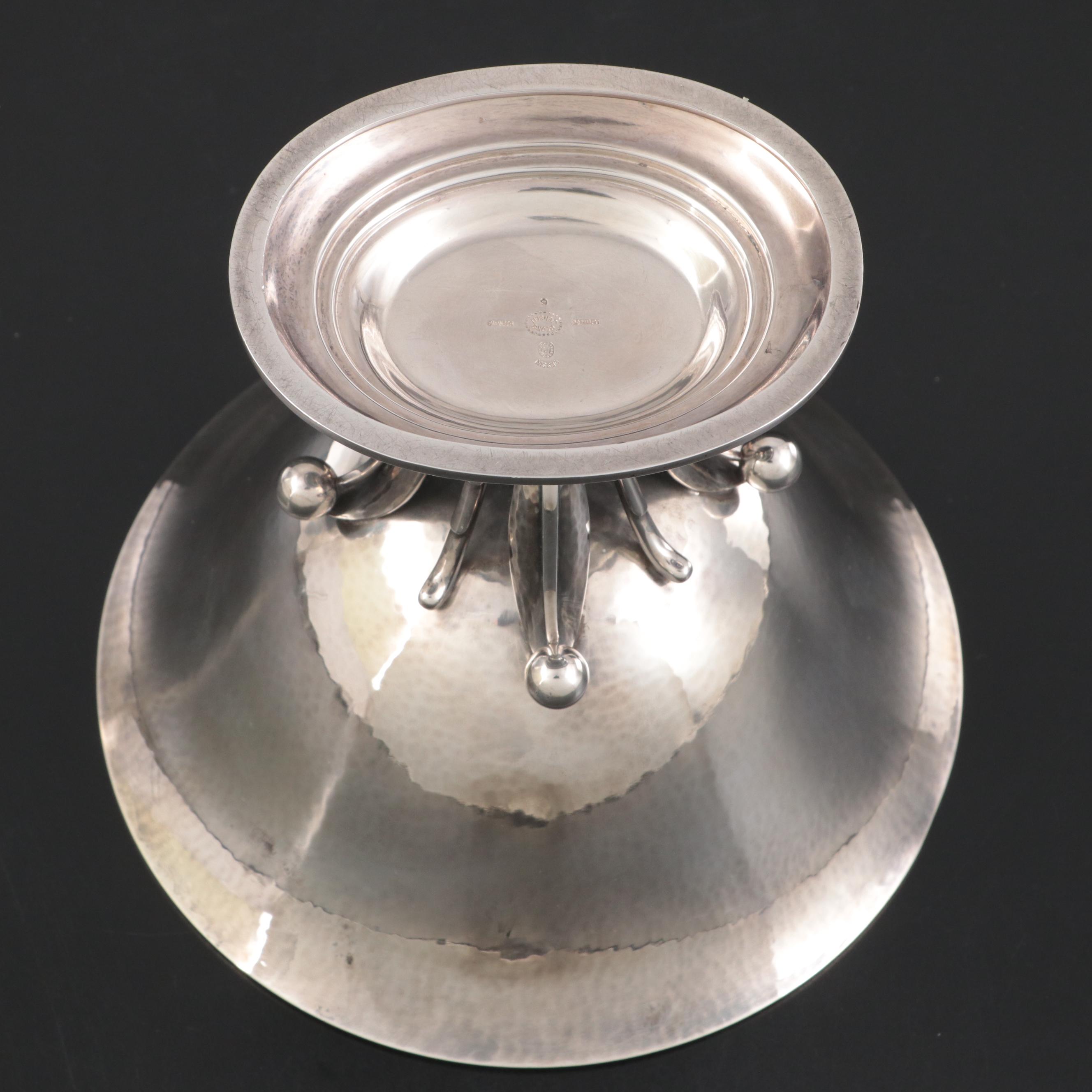 Johan Rohde for Georg Jensen Sterling Silver Short Compote, circa 1935 ...