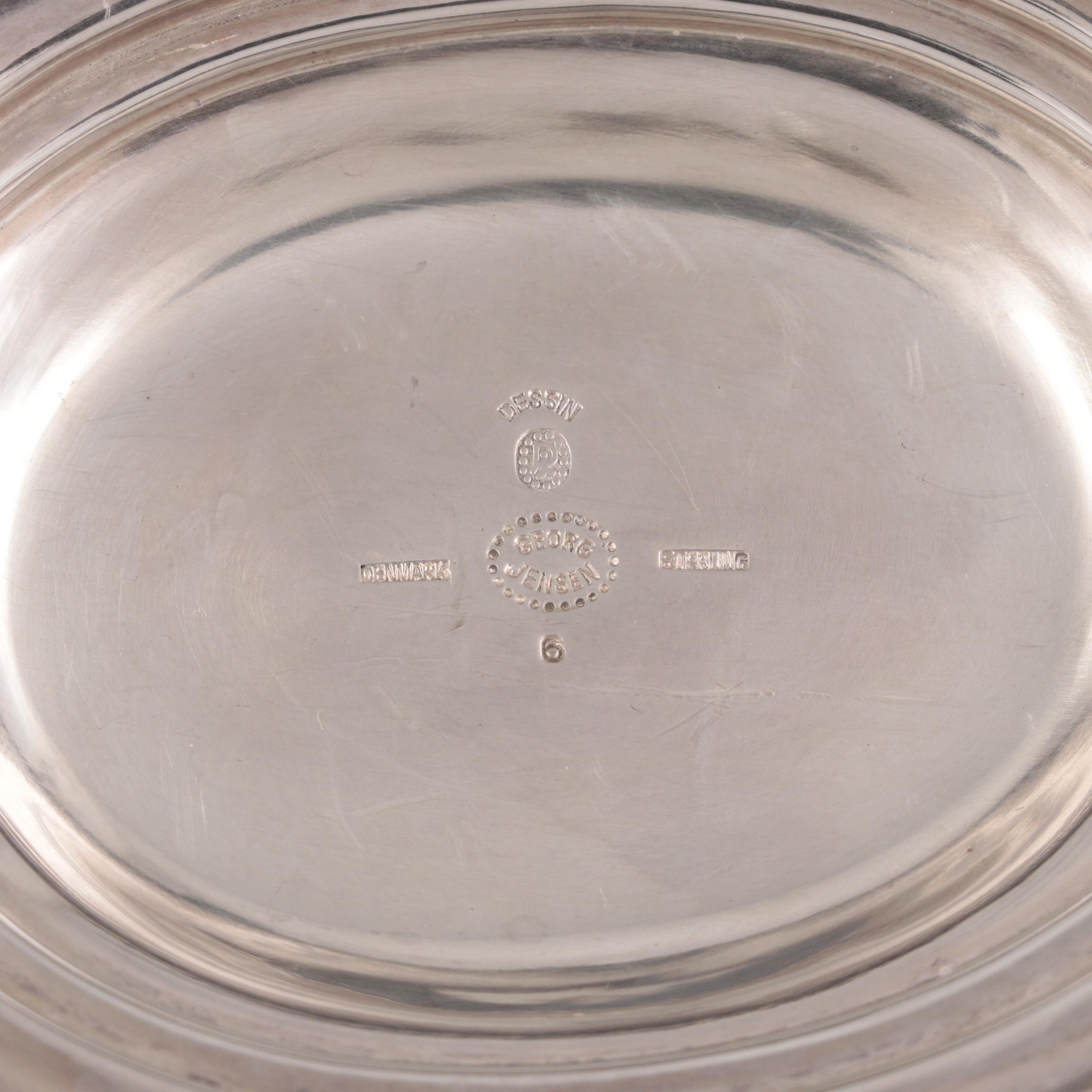 Johan Rohde for Georg Jensen Sterling Silver Short Compote, circa 1935 ...