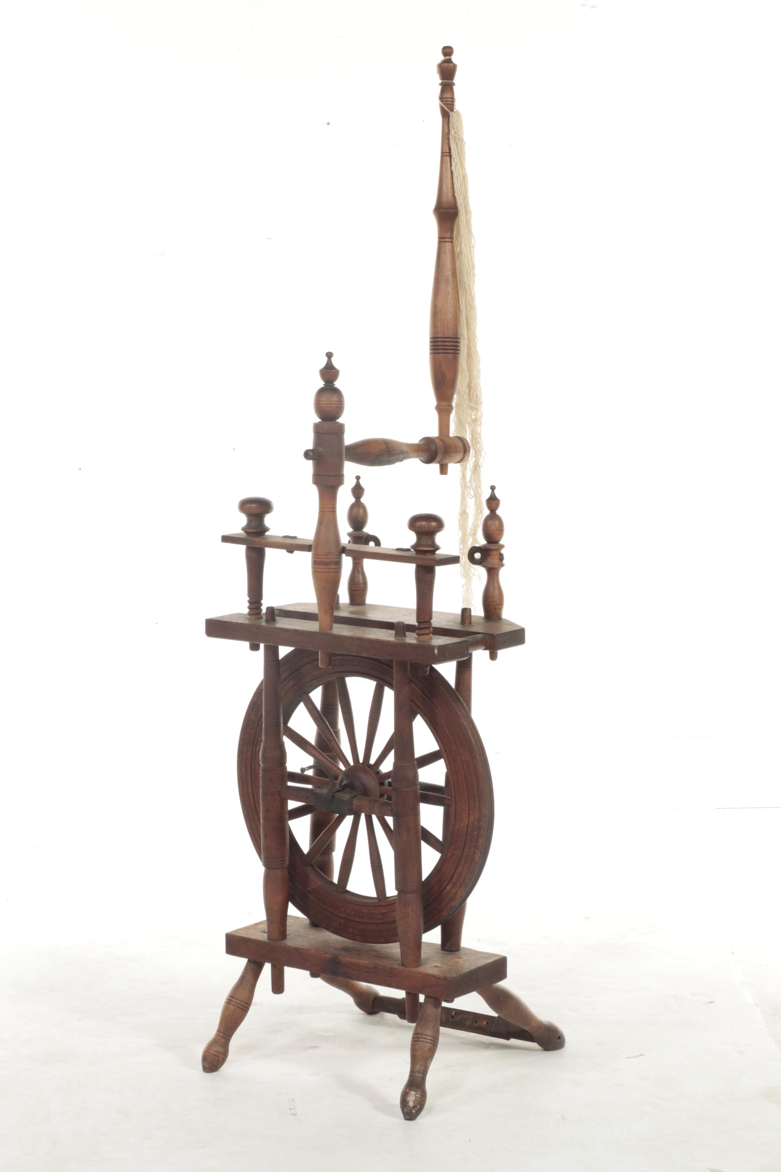 Wooden Spinning Wheel | EBTH
