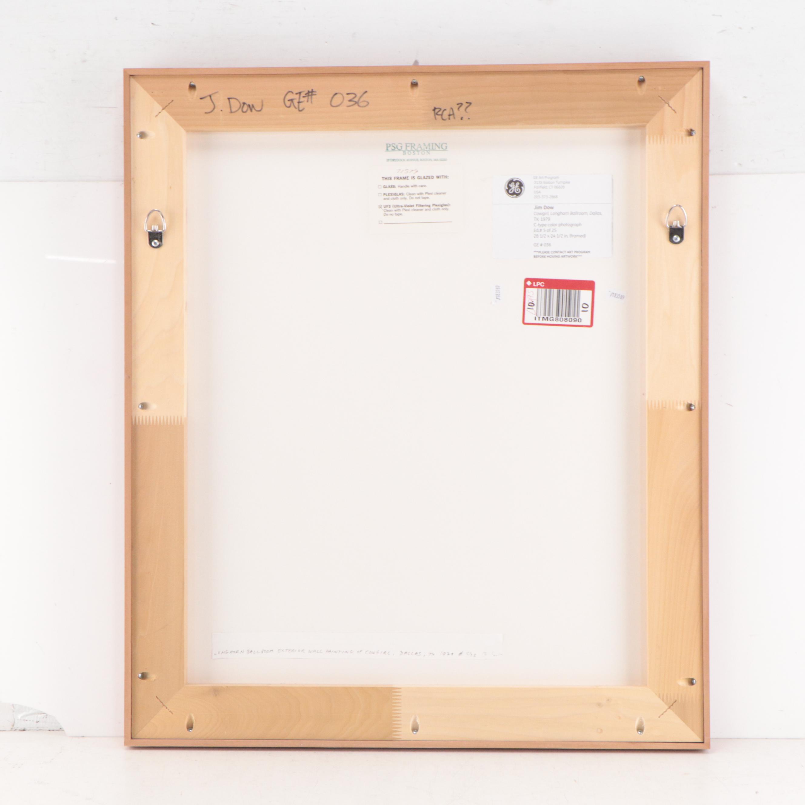 Jim Dow C-Type Color Photograph "Cowgirl, Longhorn Ballroom, Dallas, TX ...