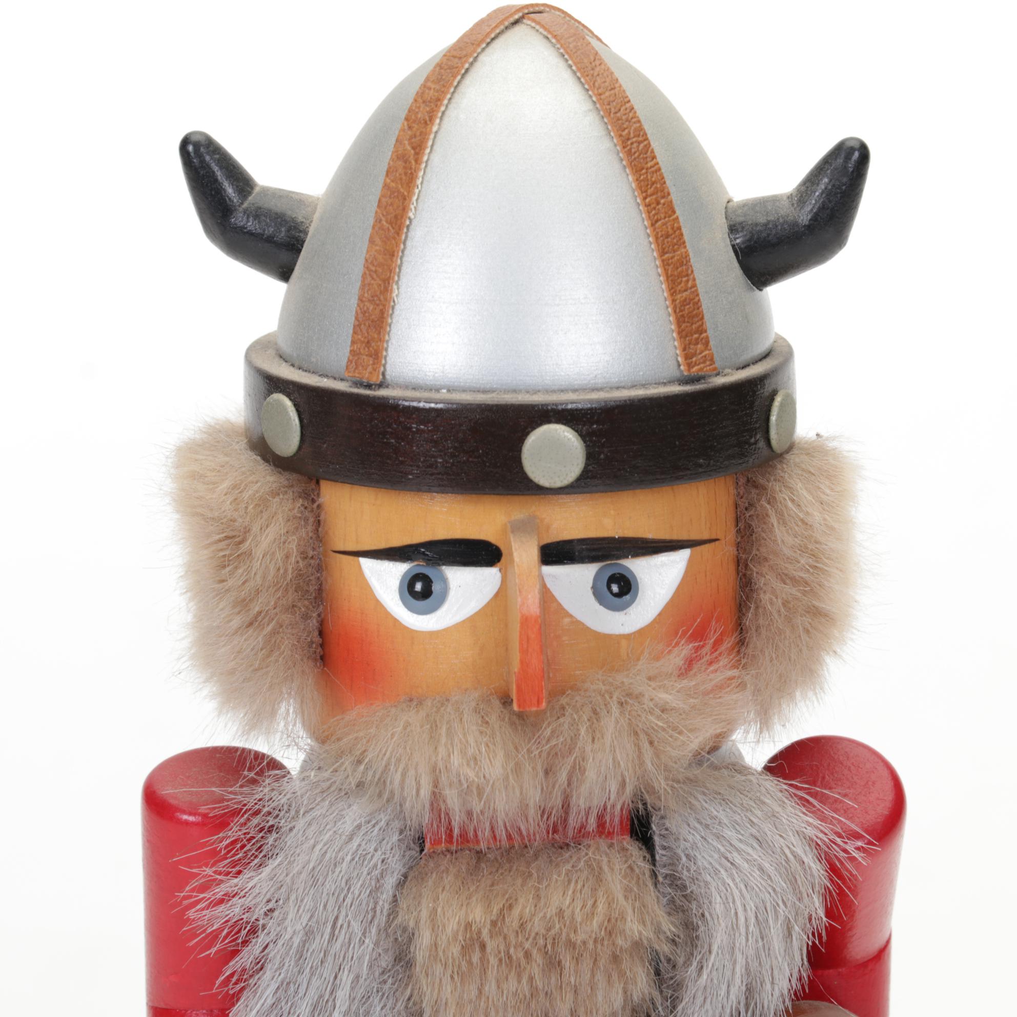 Steinbach Handmade Wooden Scandinavian Viking Norseman Nutcracker | EBTH