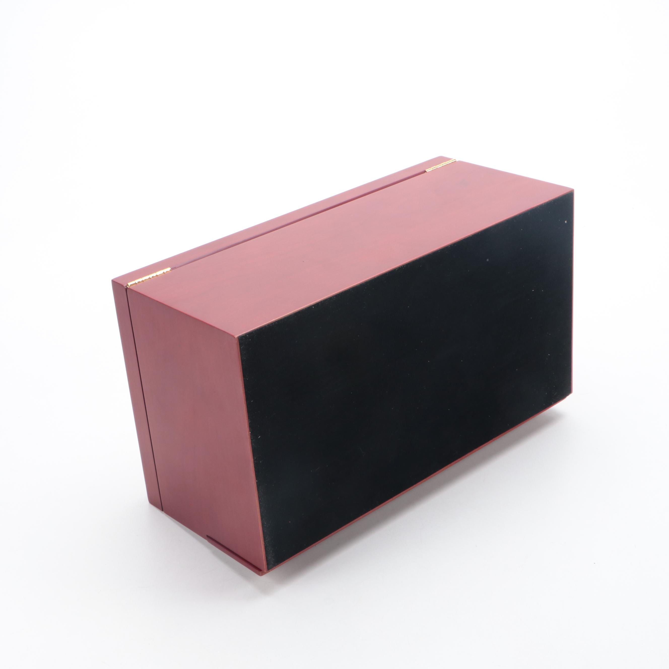 Jere Hardwood Locking Watch Case in Cherry Finish | EBTH