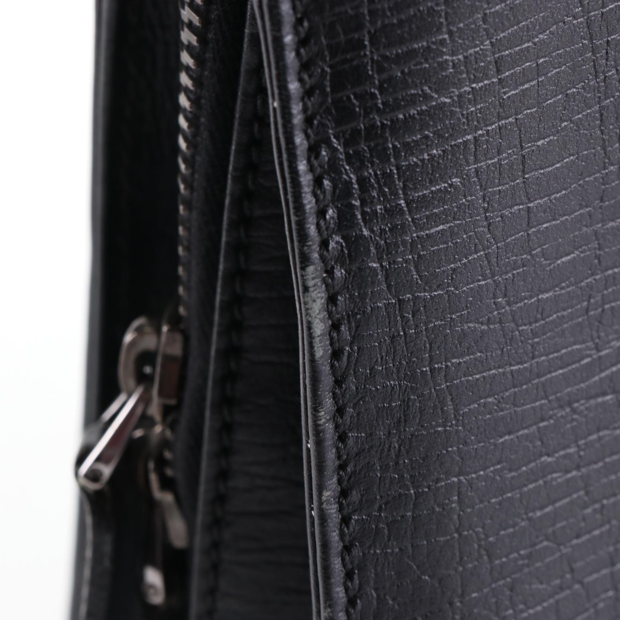 Gucci Business Bag Briefcase in Textured Leather | EBTH