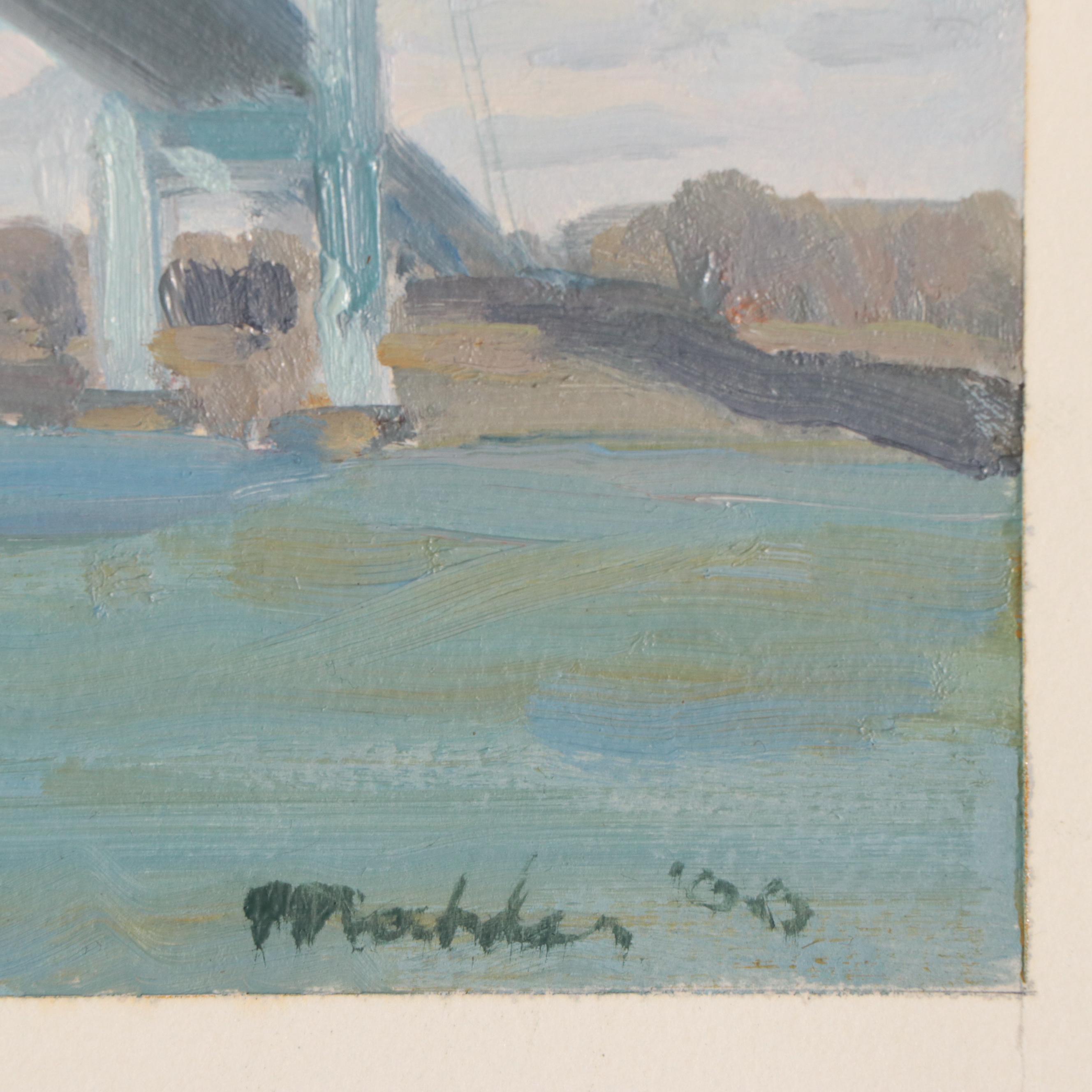 David Mahler Oil Painting "Narrows," 2000 | EBTH