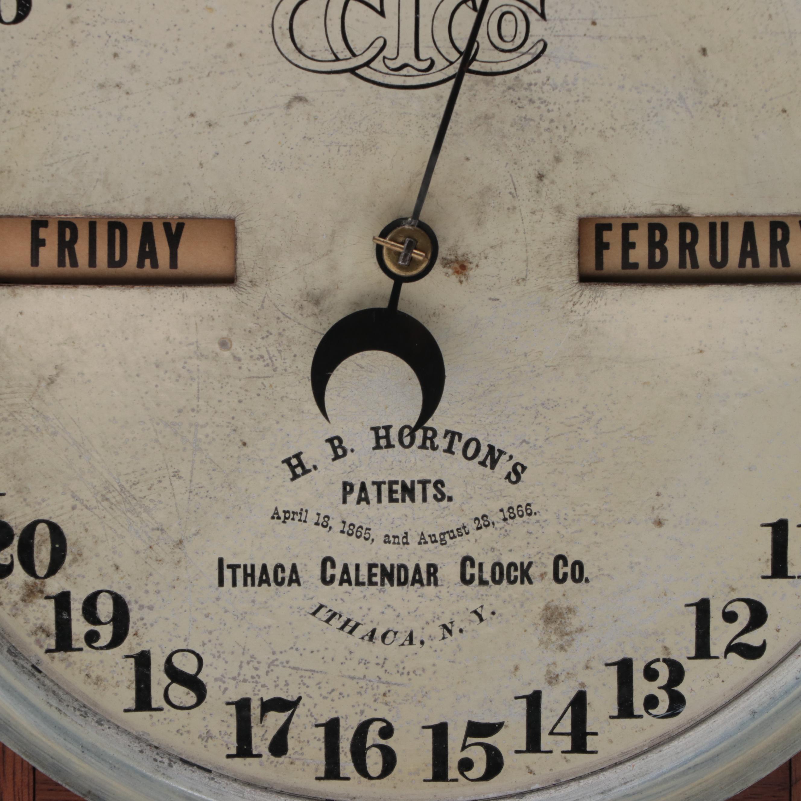 Ithaca Calendar Mantel Clock, Mid to Late 19th Century | EBTH