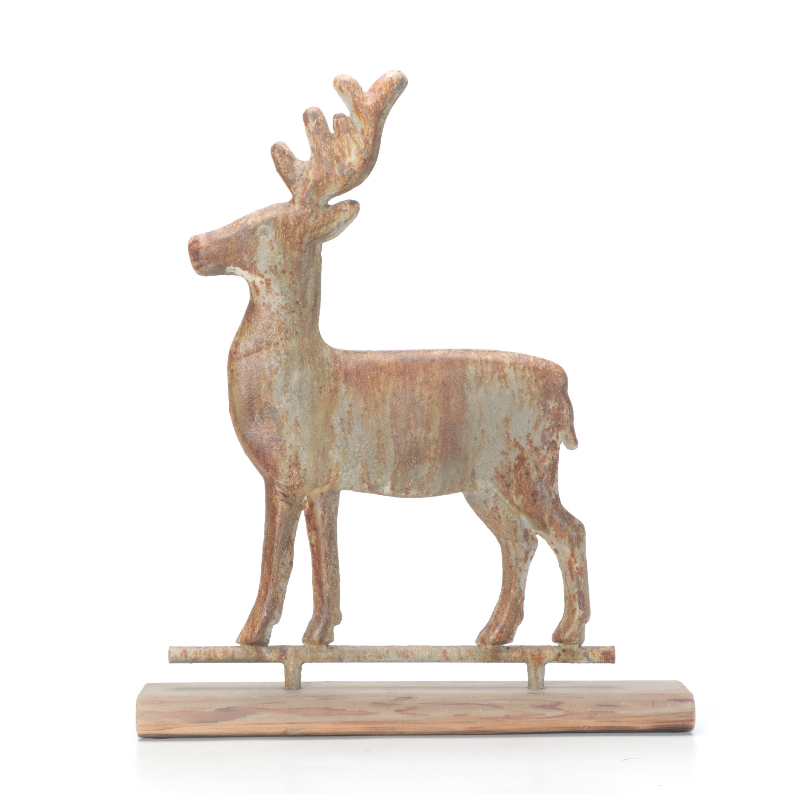 Metal Reindeer Figurine | EBTH