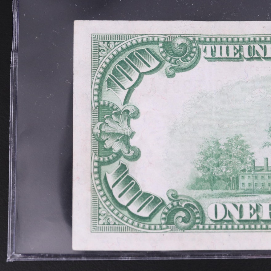 1929 One Hundred Dollar Federal Reserve Note | EBTH 1929 One Hundred Dollar Federal Reserve Note | EBTH