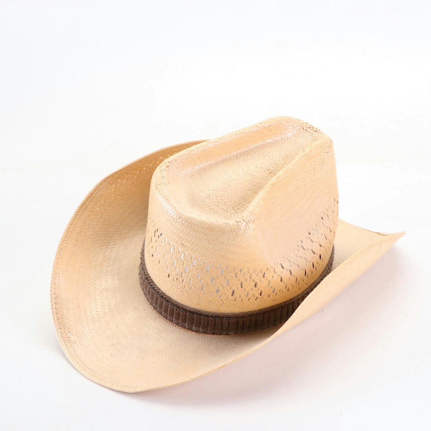 Stetson Roadrunner Pressed Straw Hat and Gambler Seagrass Straw Hat | EBTH Stetson Roadrunner Pressed Straw Hat and Gambler Seagrass Straw Hat | EBTH